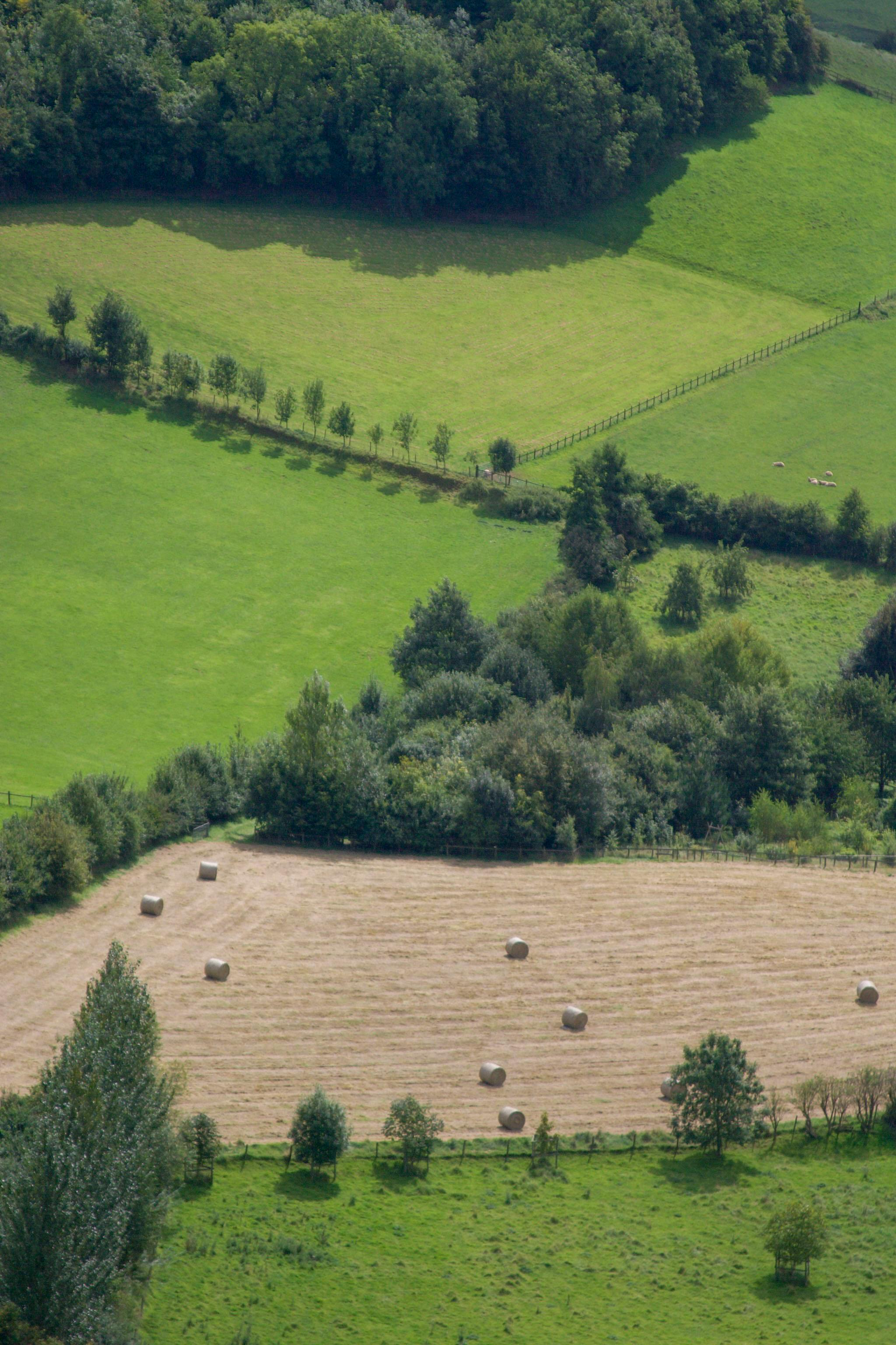 Aerial View of Farmland in Wotton-under-Edge · Free Stock Photo