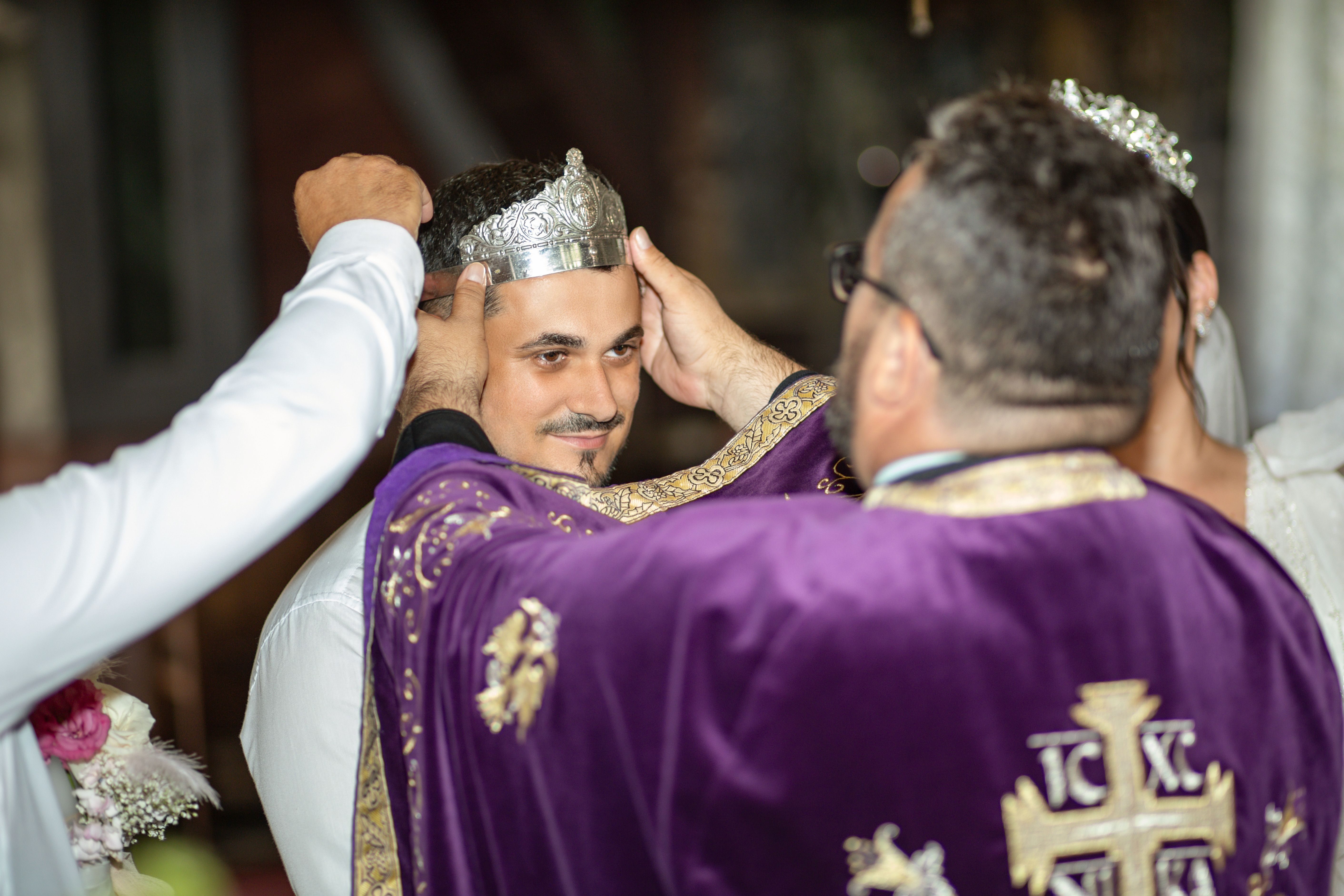 Traditional Wedding Ceremony with Crown Ritual · Free Stock Photo