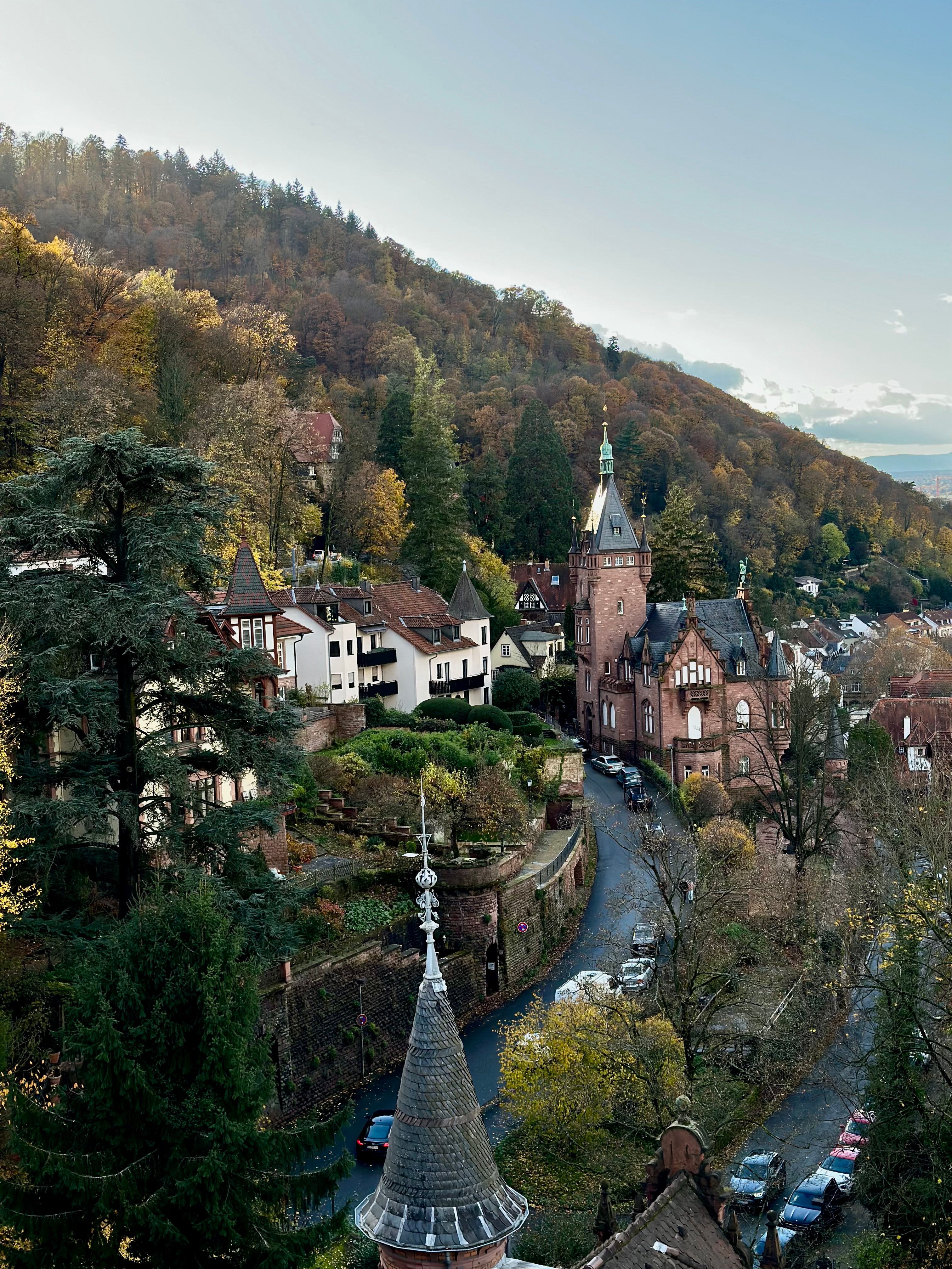 Historic European Village with Autumn Foliage · Free Stock Photo