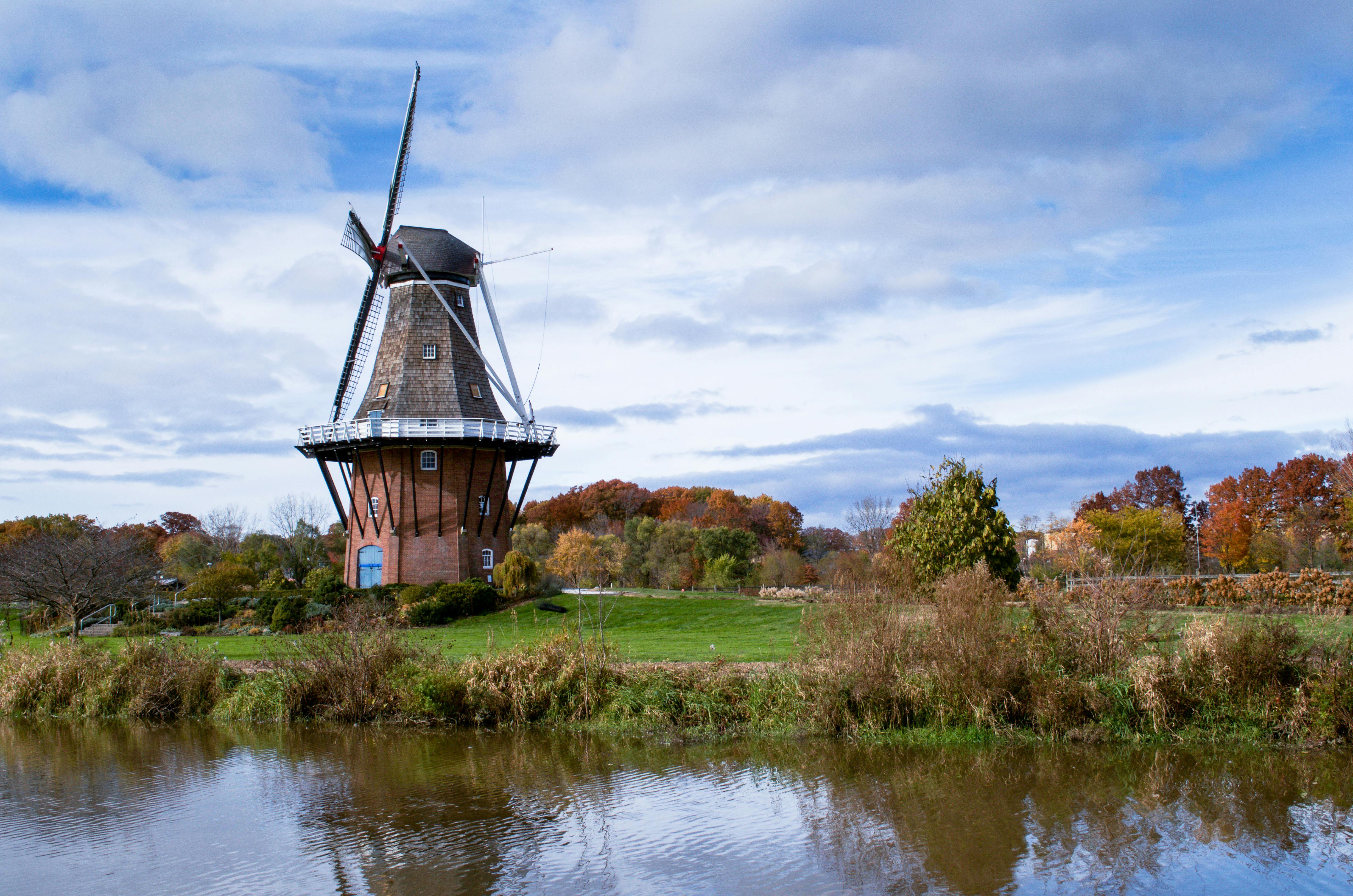 Charming Autumn Windmill in Holland Michigan · Free Stock Photo