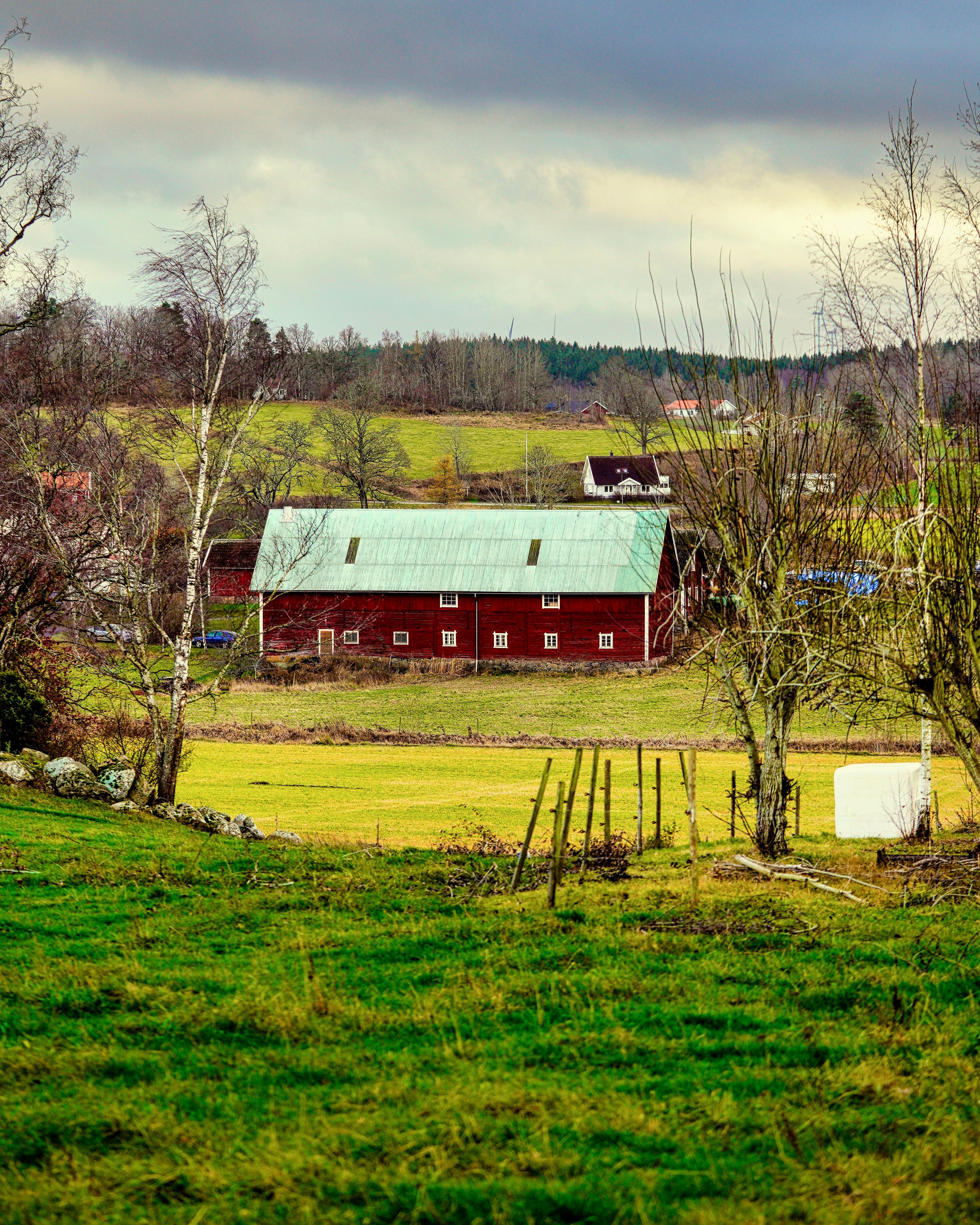 Scenic Rural Farm Landscape in Early Spring · Free Stock Photo