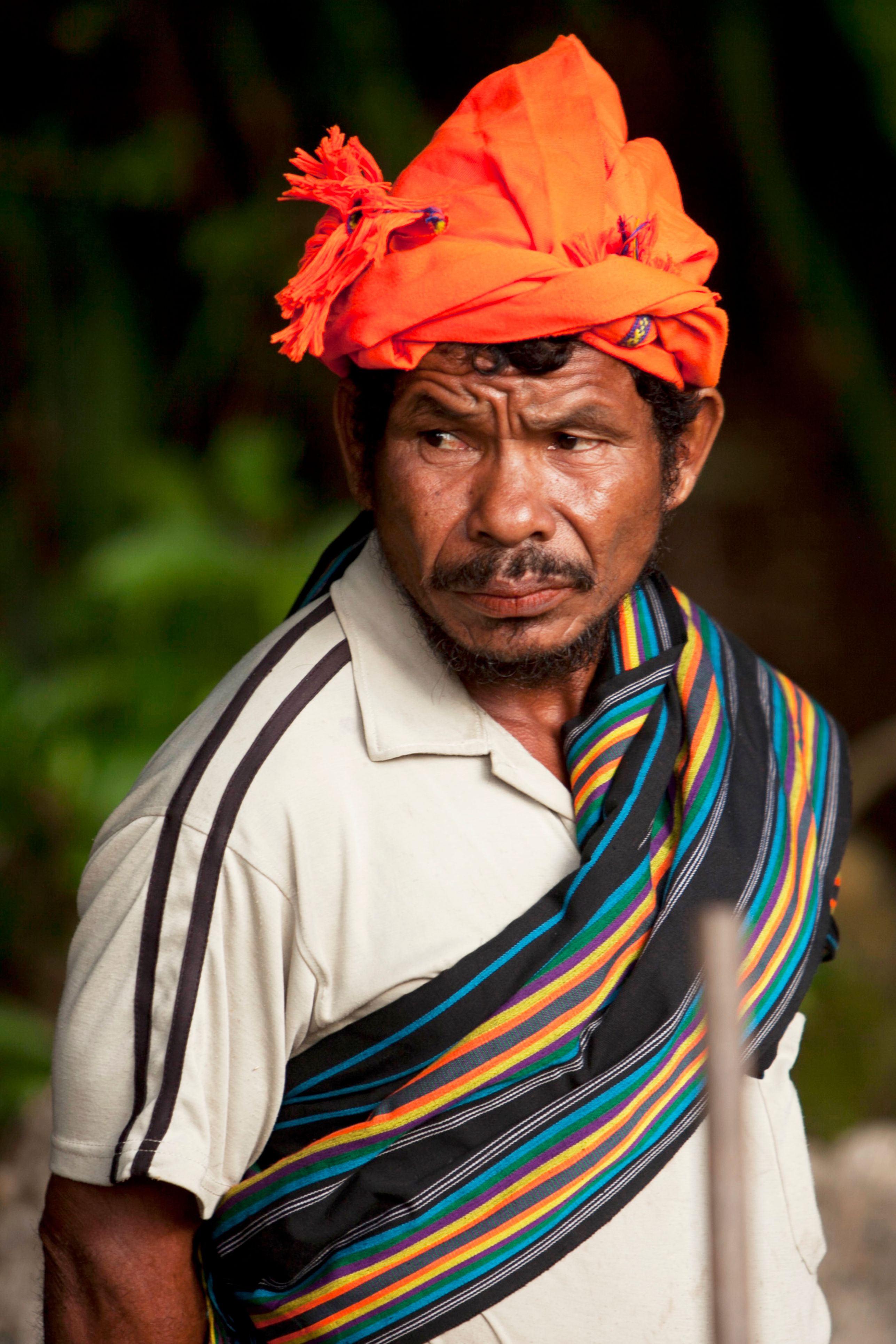 Traditional Attire of an Indigenous Man in Bright Colors · Free Stock Photo