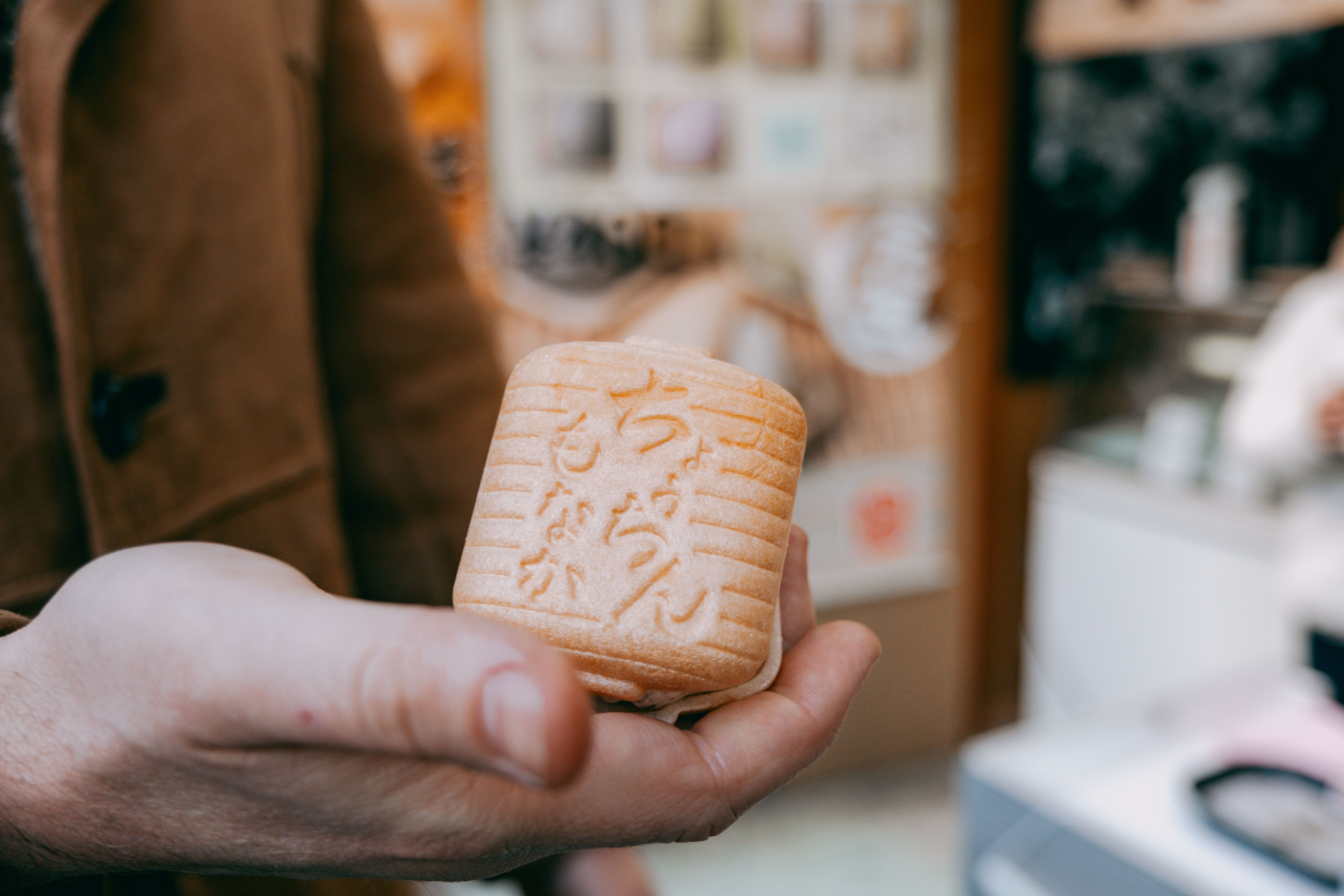 Japanese Sweet Monaka in Hand at Tokyo Shop · Free Stock Photo