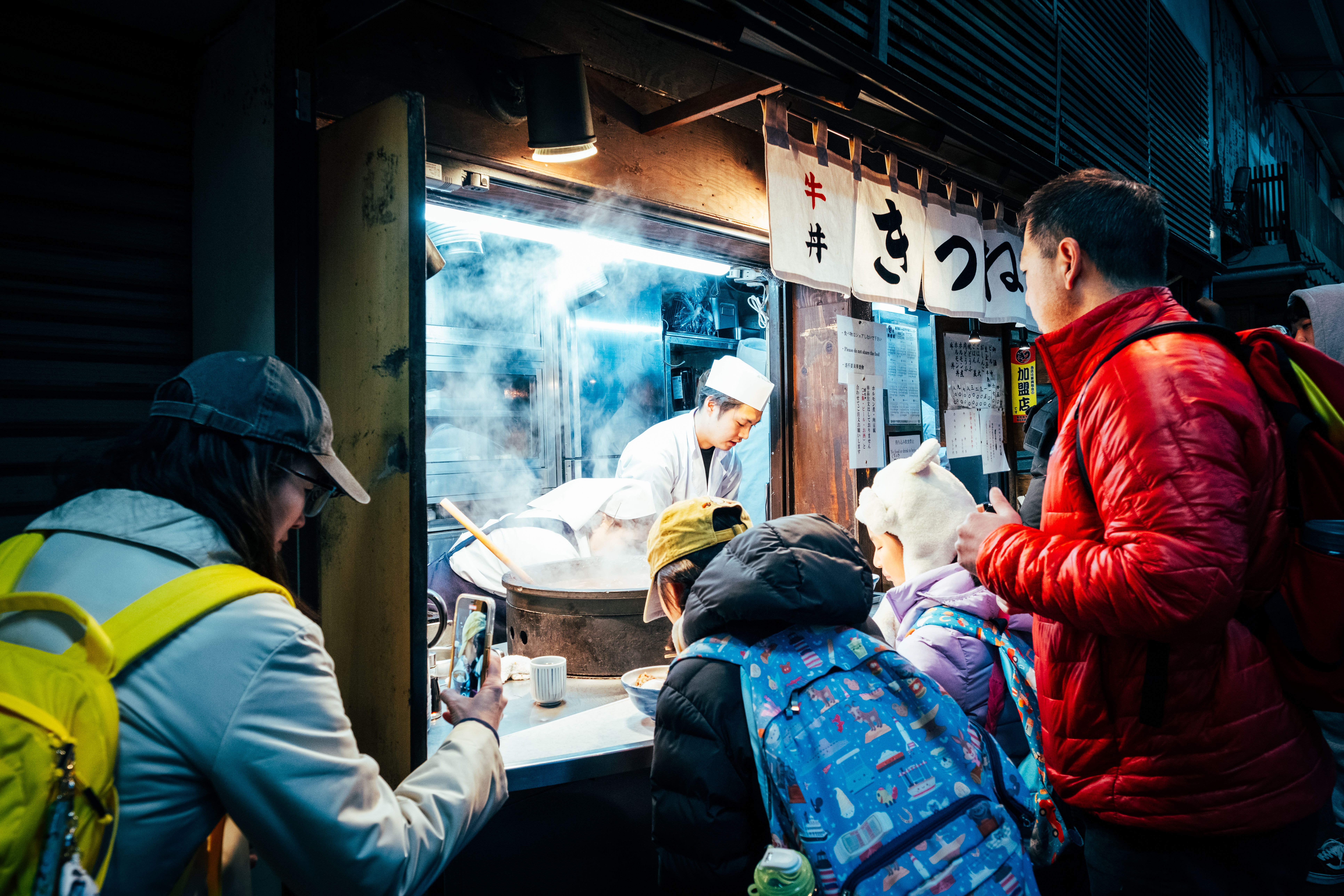 Vibrant Street Food Scene in Tokyo, Japan at Night · Free Stock Photo