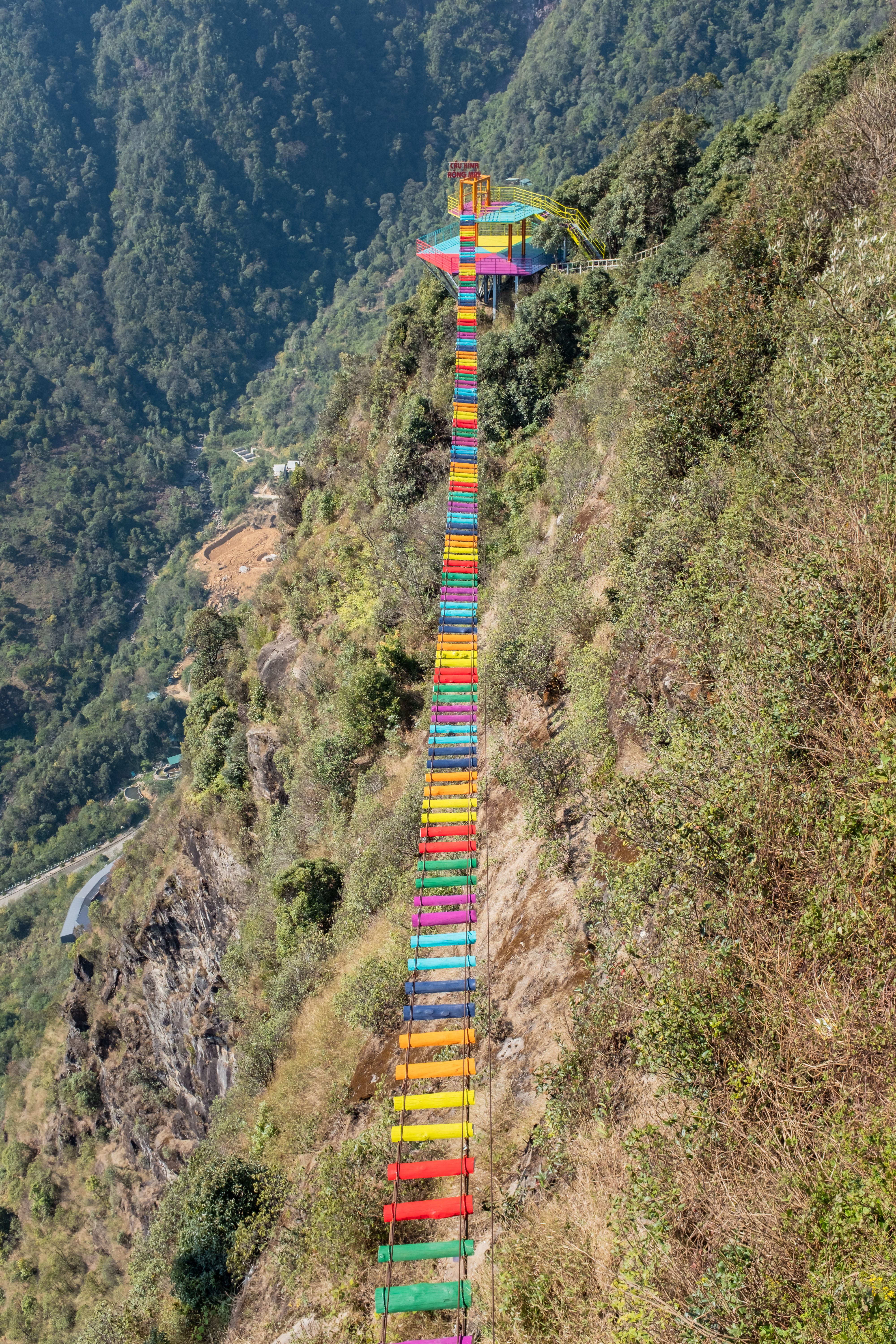 Colorful Mountain Stairway in Vietnam · Free Stock Photo