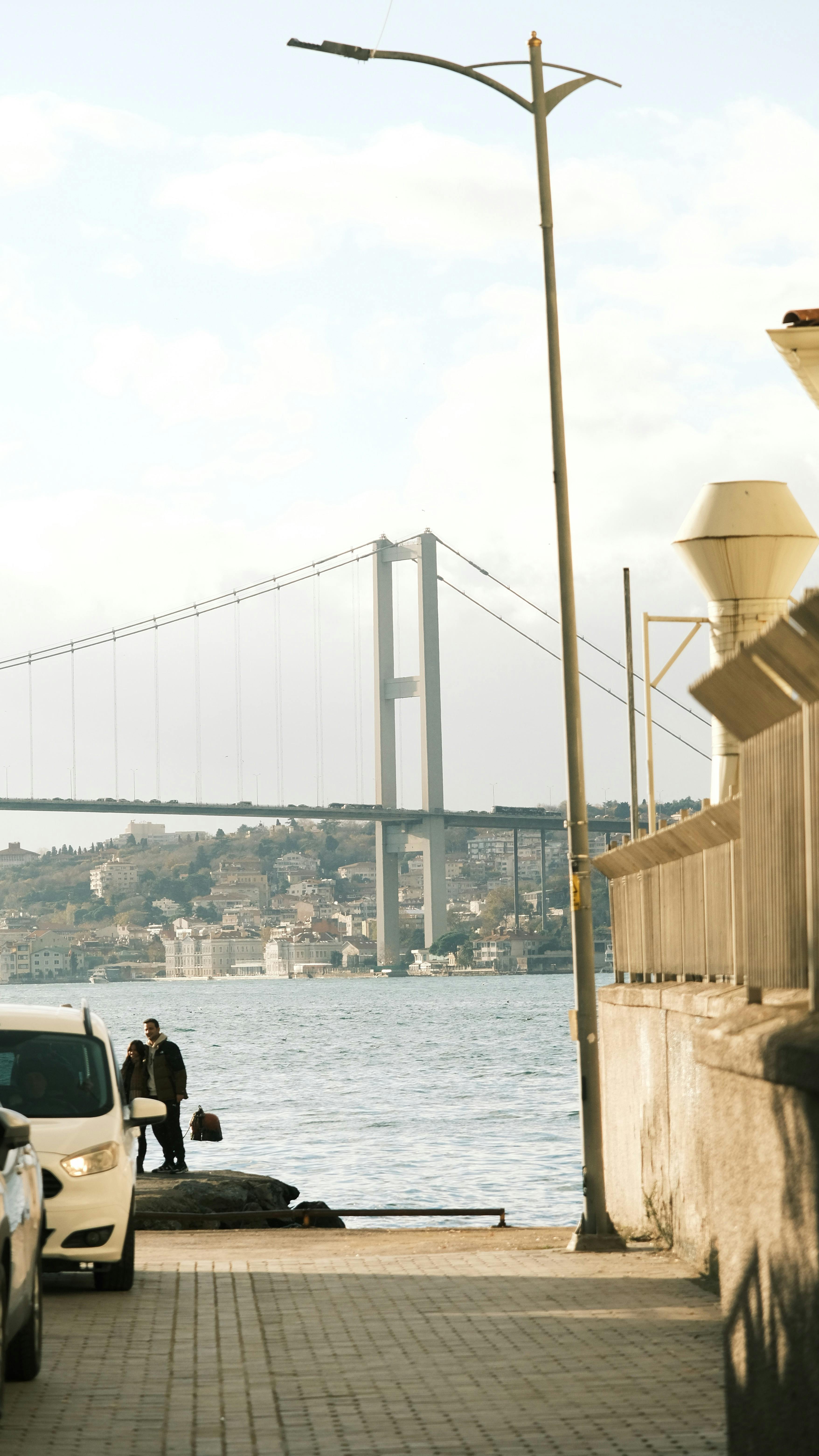 Bosphorus Bridge view from Istanbul street · Free Stock Photo