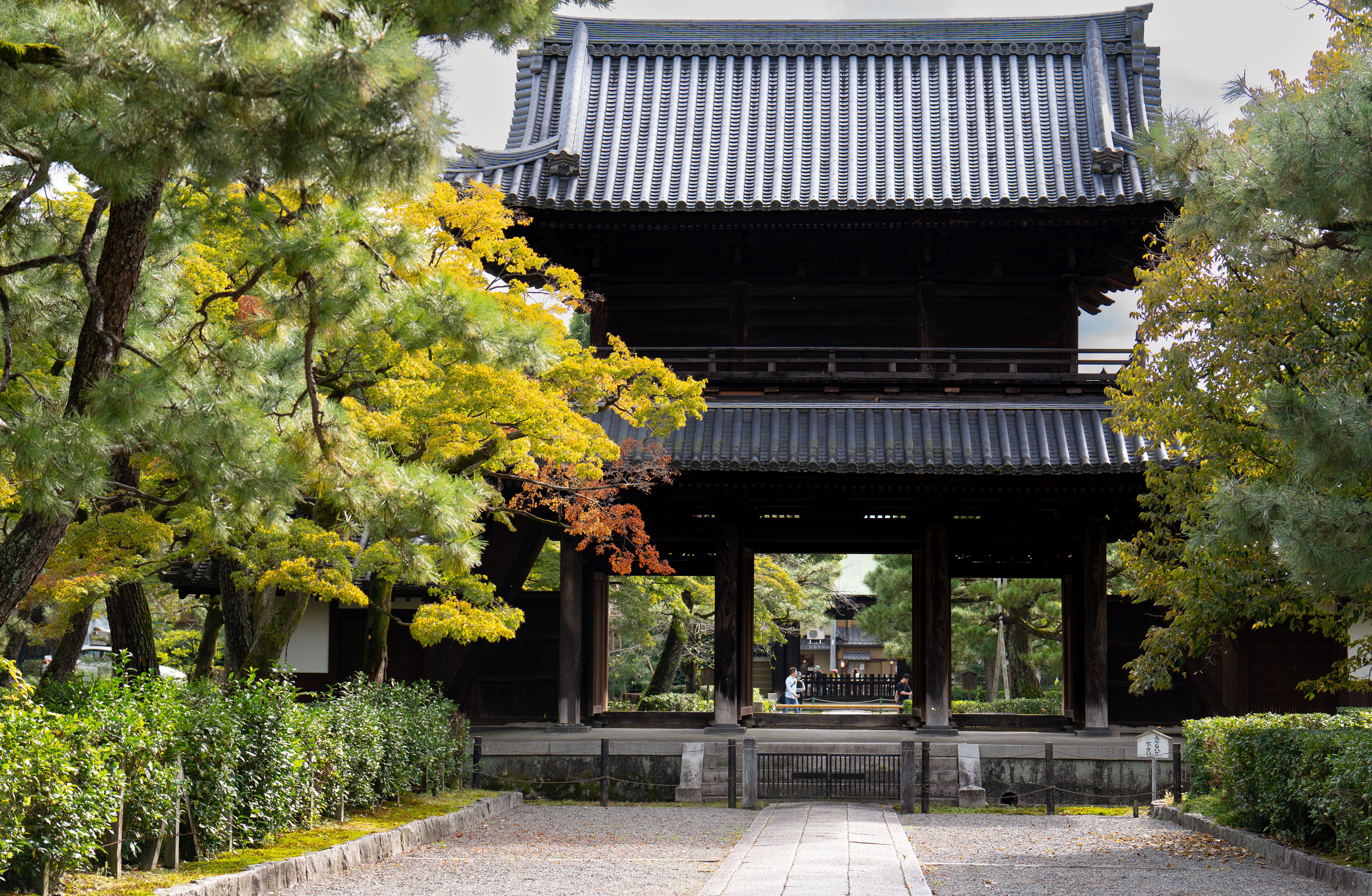 Traditional Japanese Temple Gate in Autumn · Free Stock Photo
