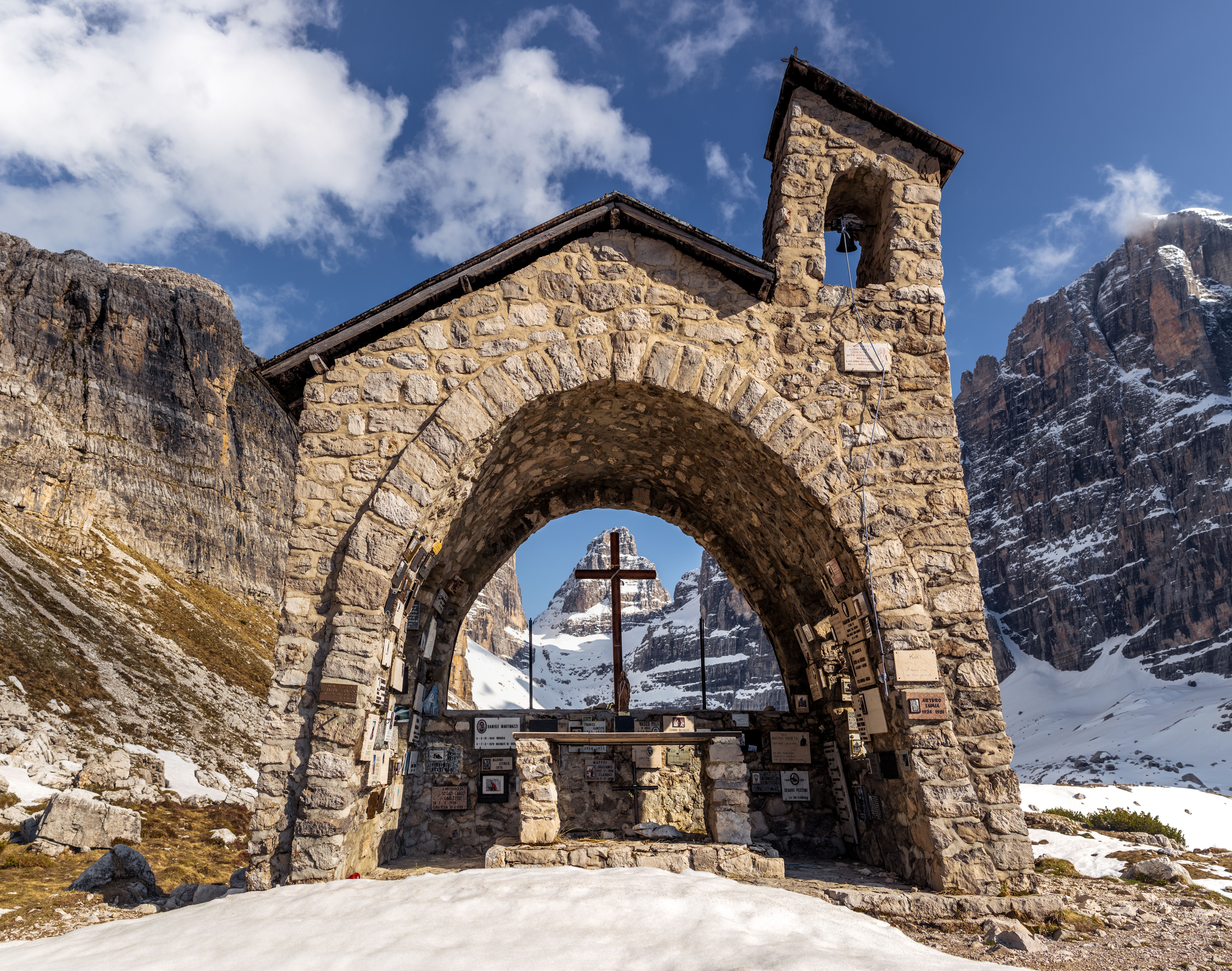 Historic Stone Chapel in the Italian Alps · Free Stock Photo