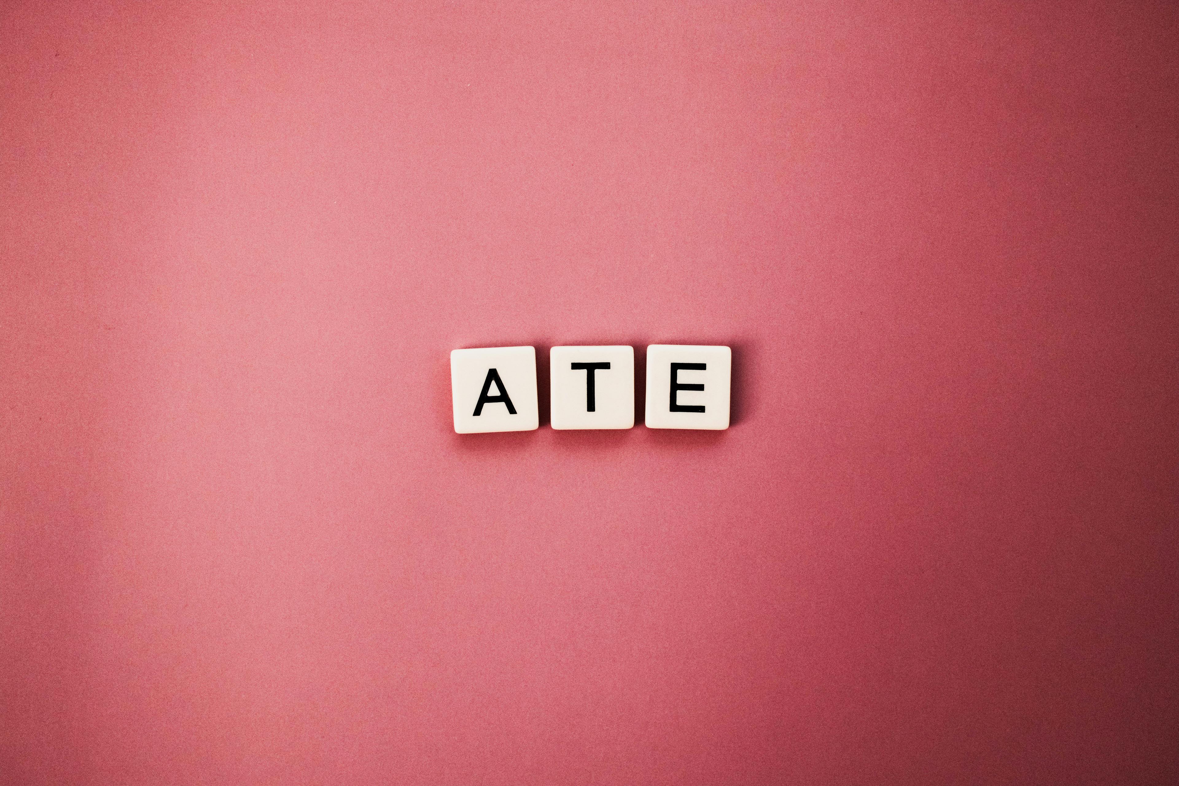 Scrabble Tiles on Pink Background · Free Stock Photo