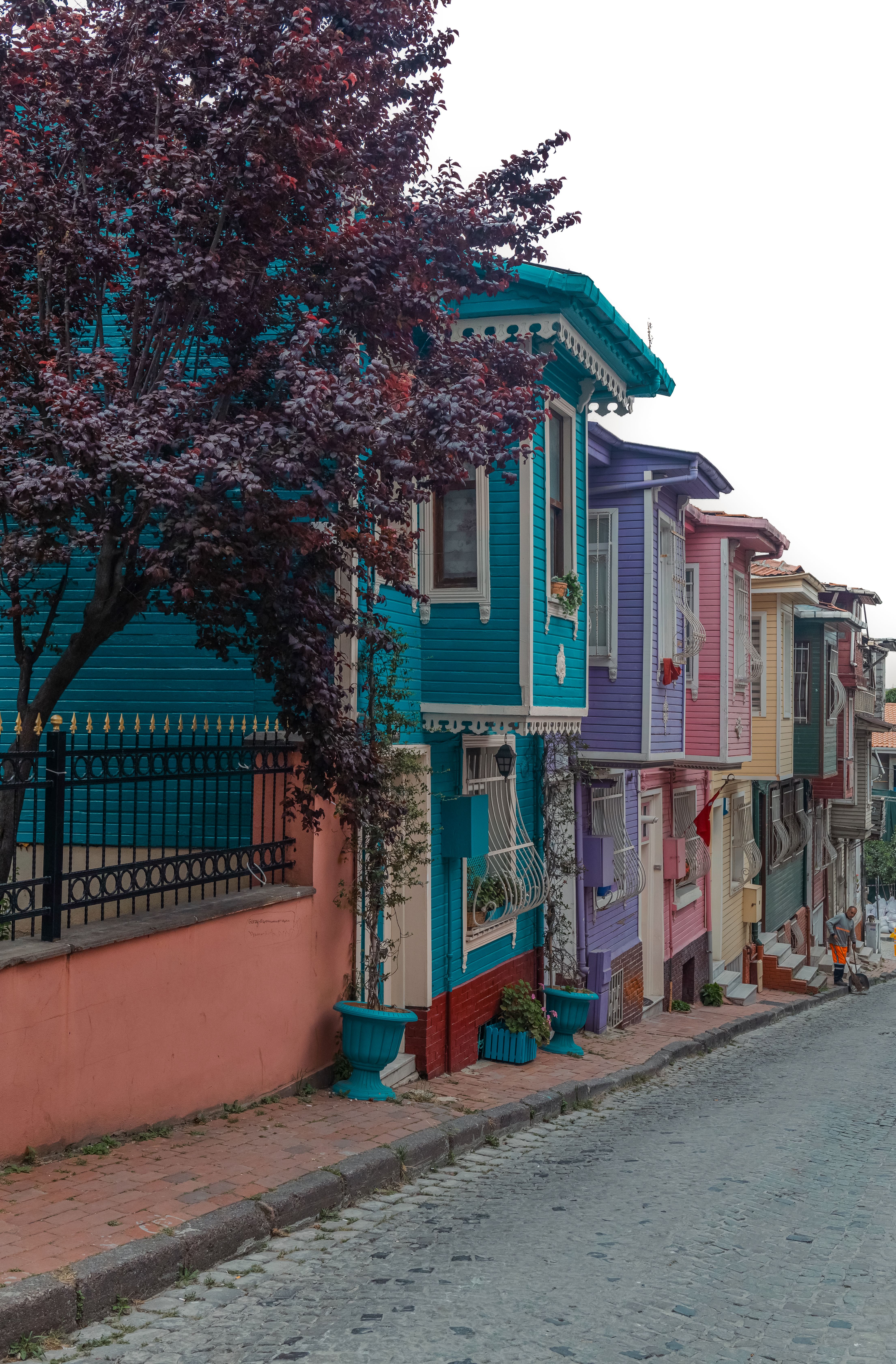 Colorful Historic Houses on Istanbul Street · Free Stock Photo