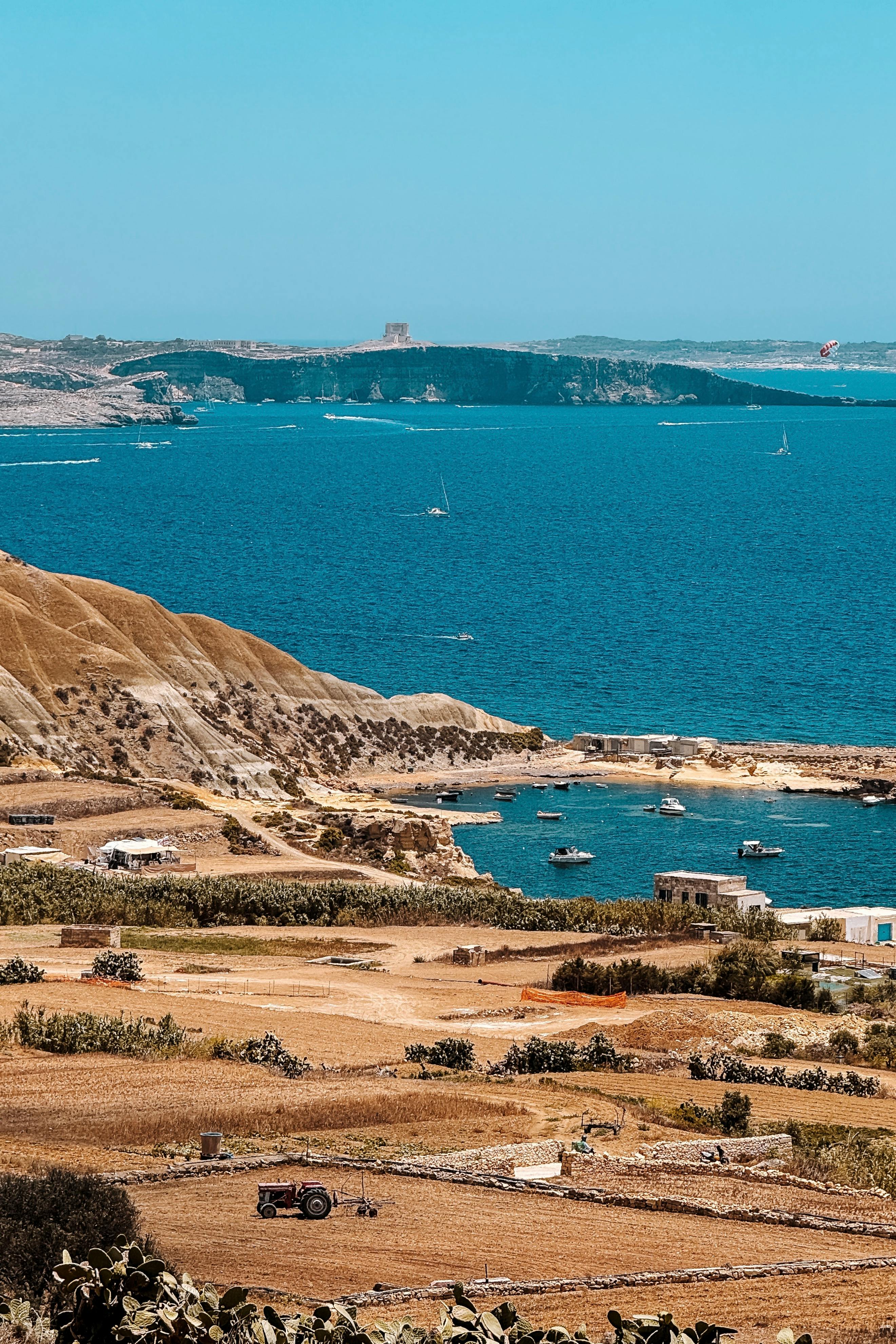 Stunning Coastal Landscape of Malta's Rugged Terrain · Free Stock Photo