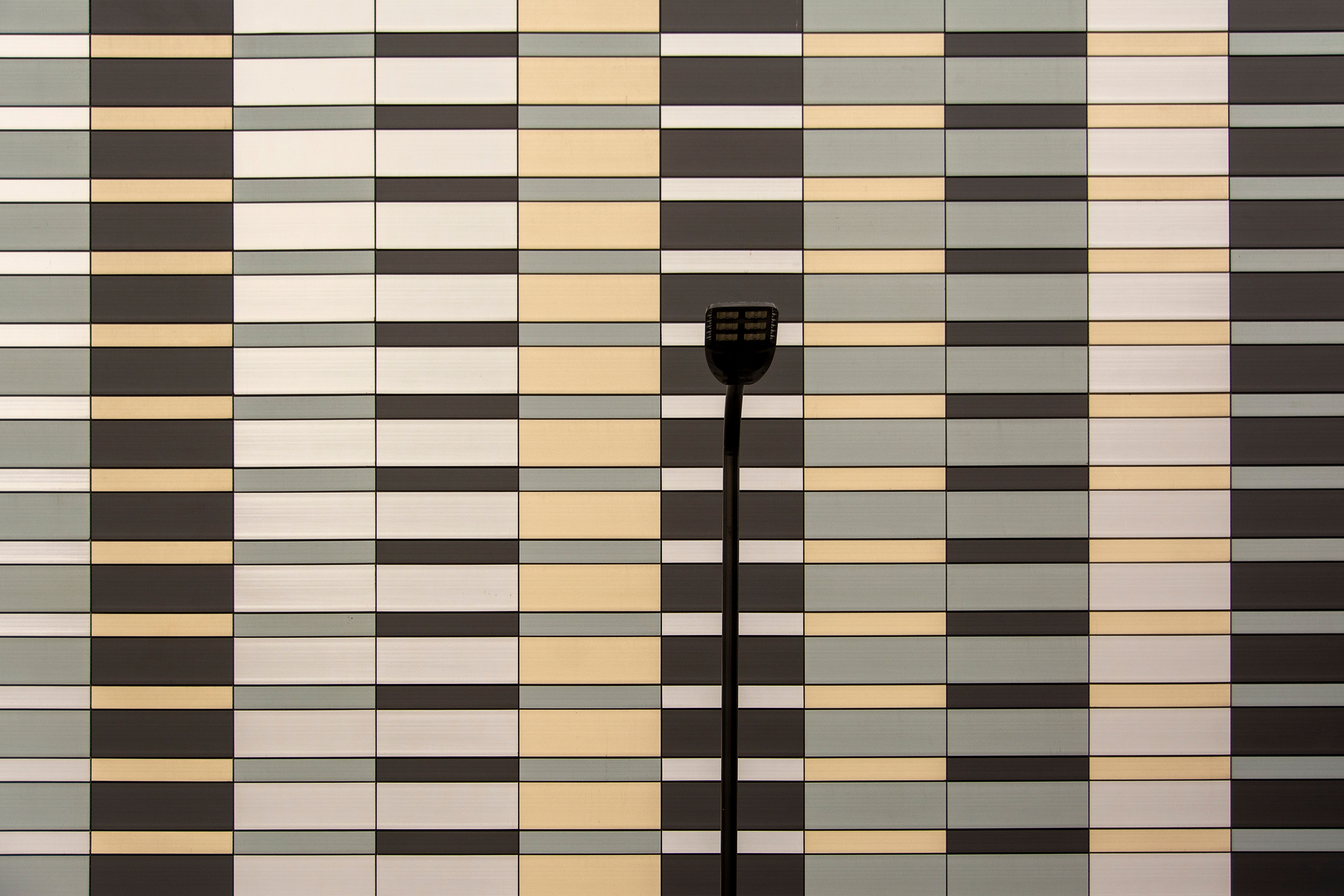 Colorful Striped Wall with Microphone Stand · Free Stock Photo