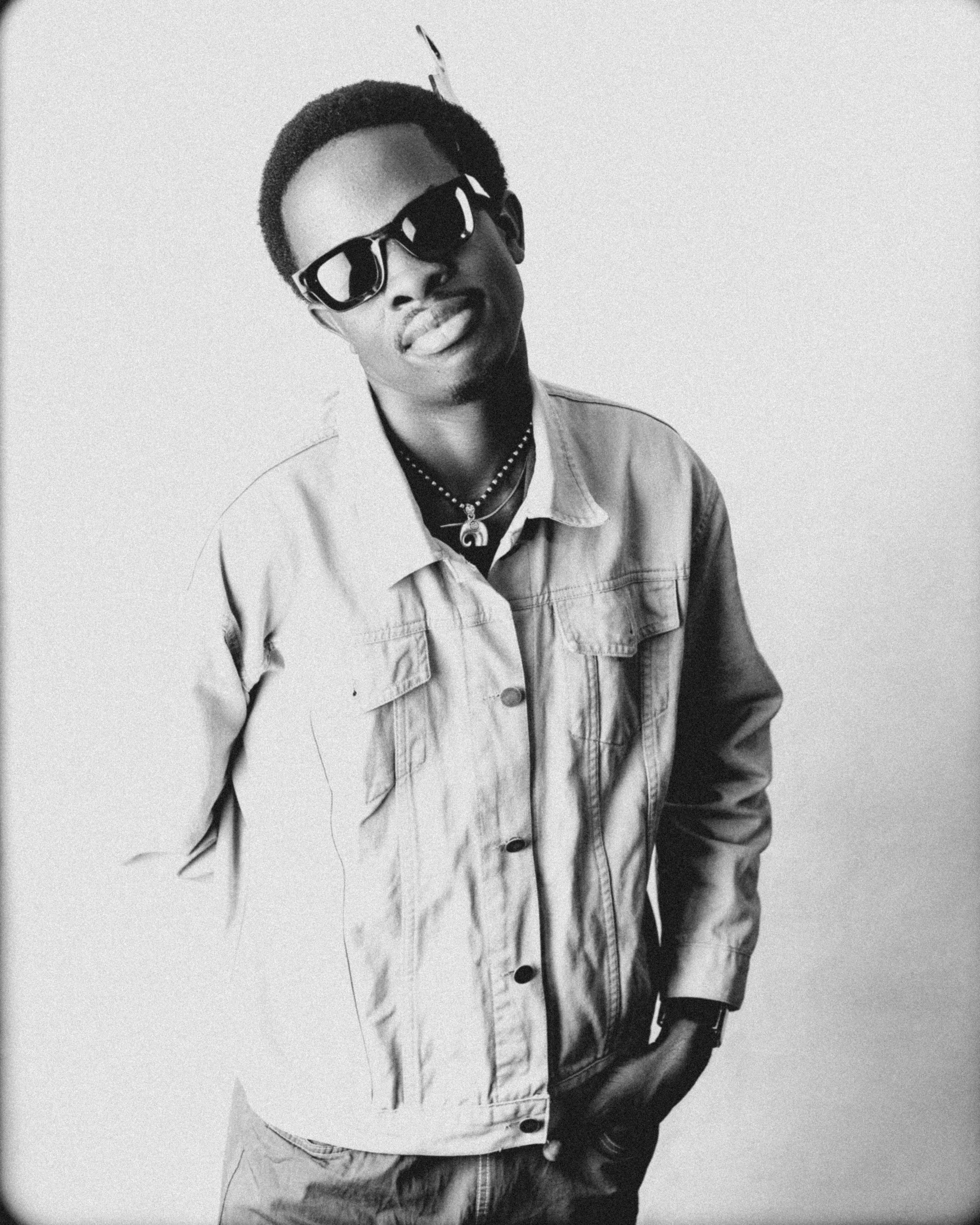 Stylish Black and White Portrait of a Cool Individual · Free Stock Photo