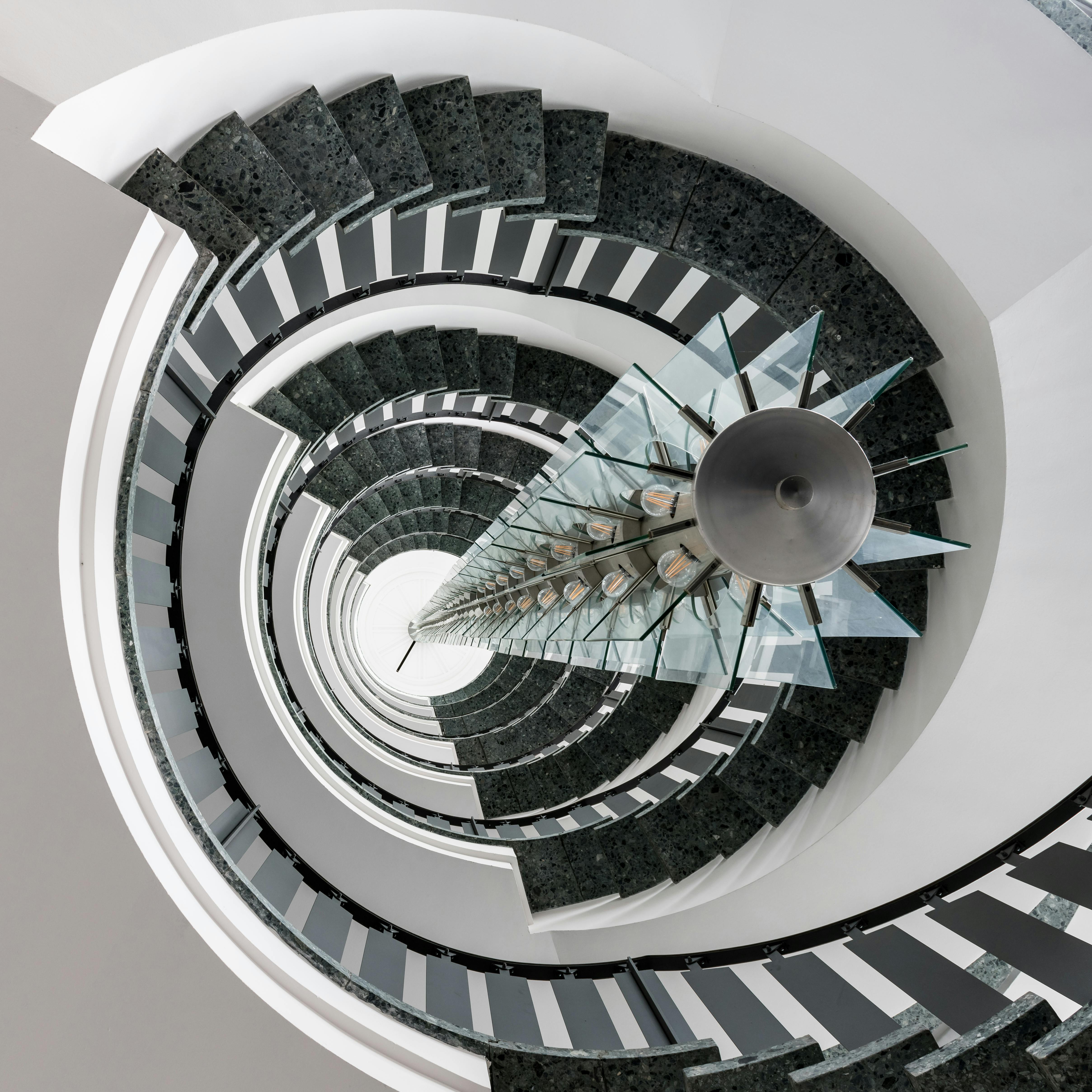 Spiral Staircase in Modern Office Building · Free Stock Photo