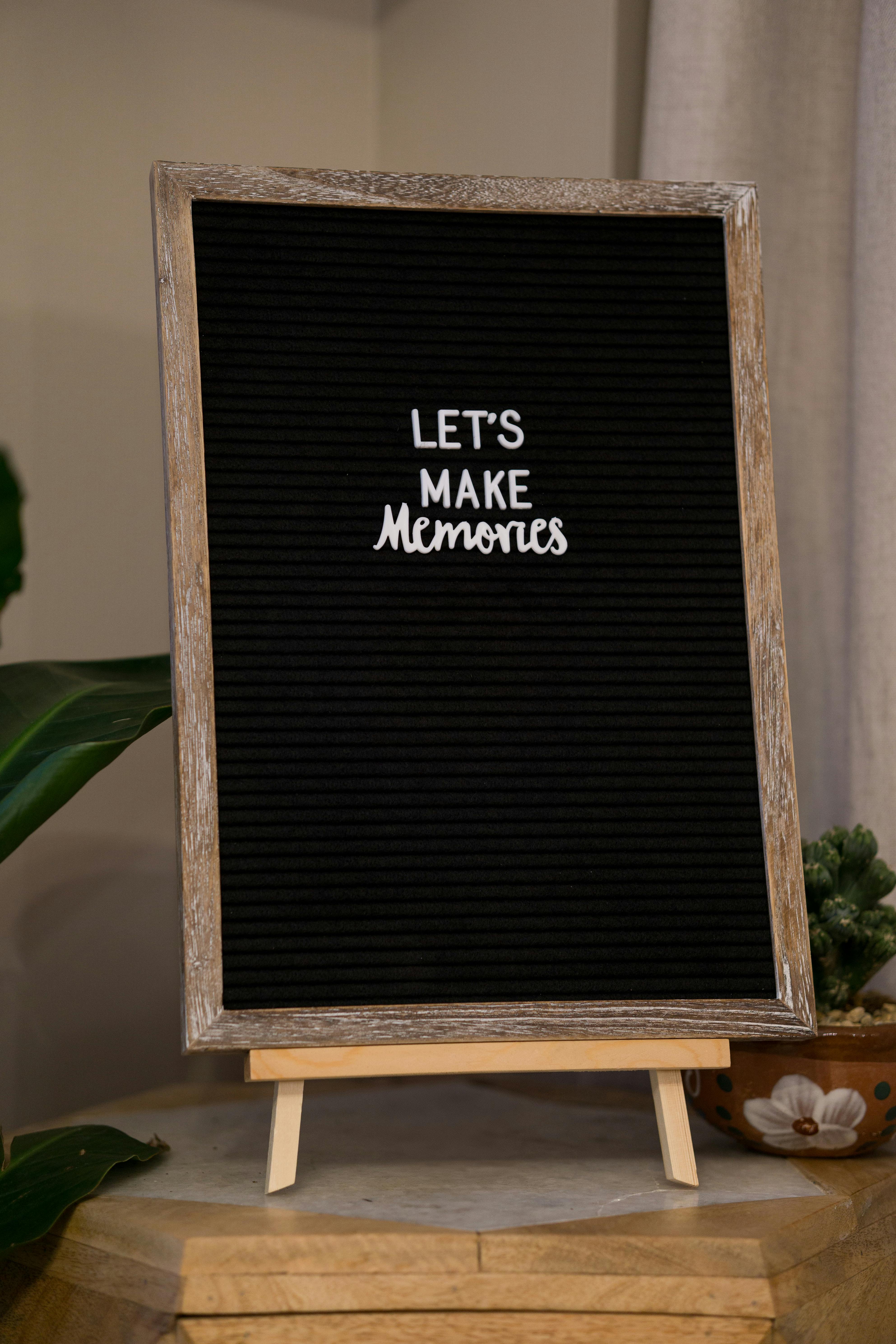 Inspirational Message Board with Positive Words · Free Stock Photo