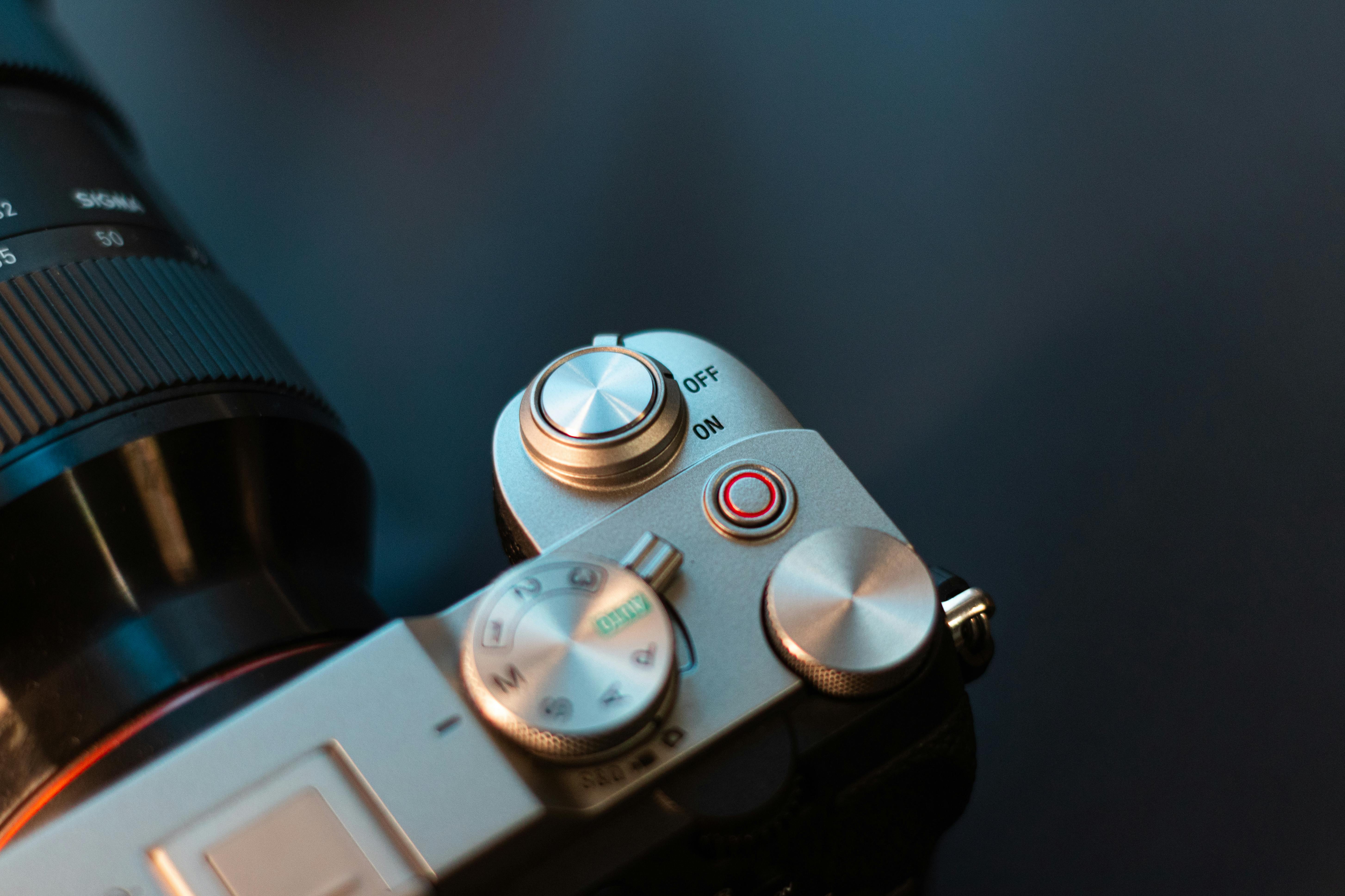 Close-up of Camera Controls and Dials · Free Stock Photo