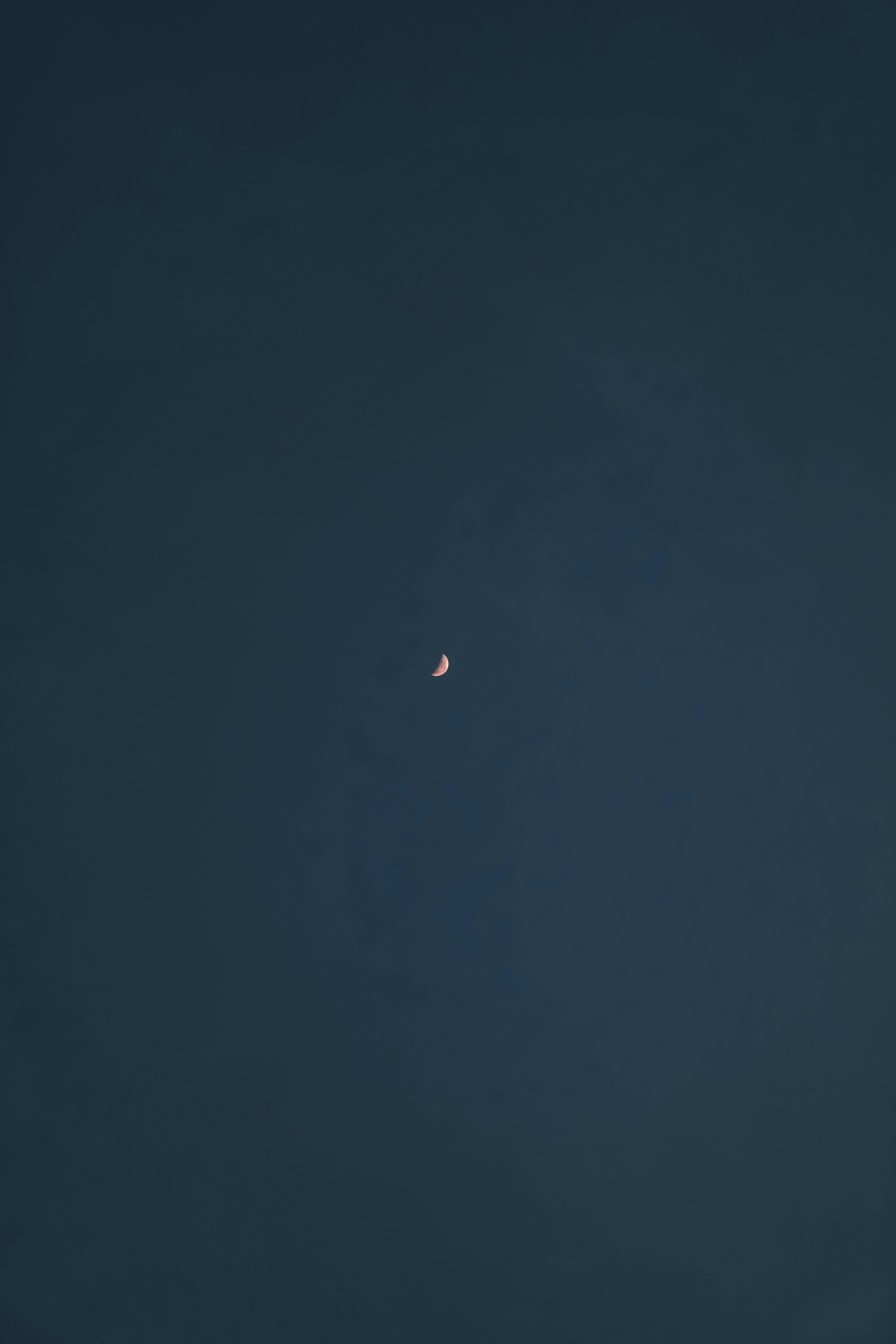 Crescent Moon in Jakarta Night Sky · Free Stock Photo