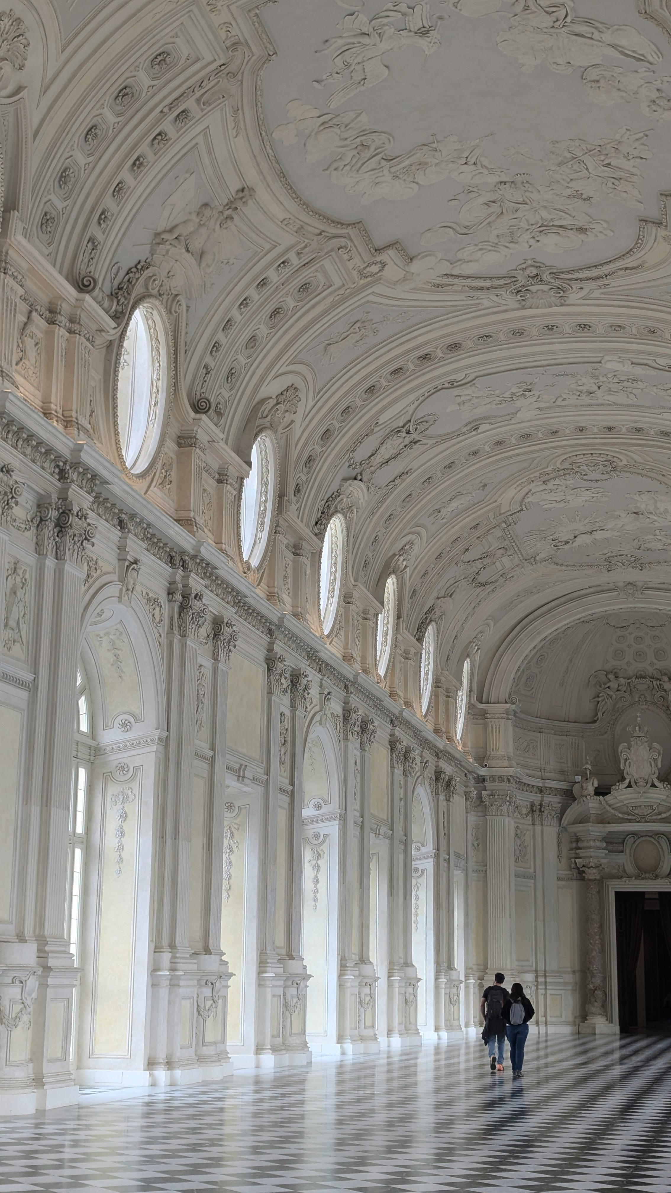 Elegant Baroque Hall with Ornate Ceiling · Free Stock Photo