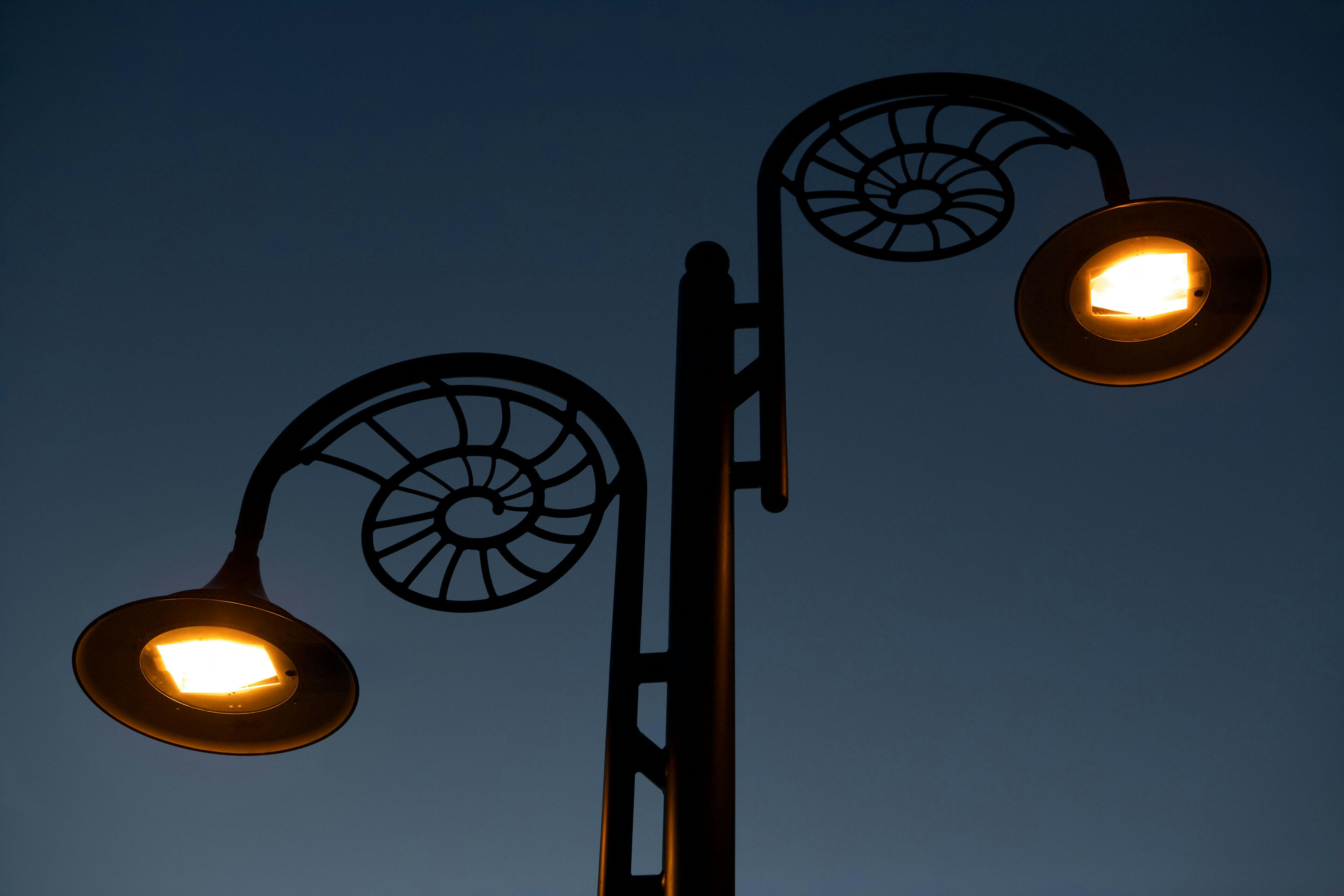 Close-Up Photo of Street Lamps · Free Stock Photo