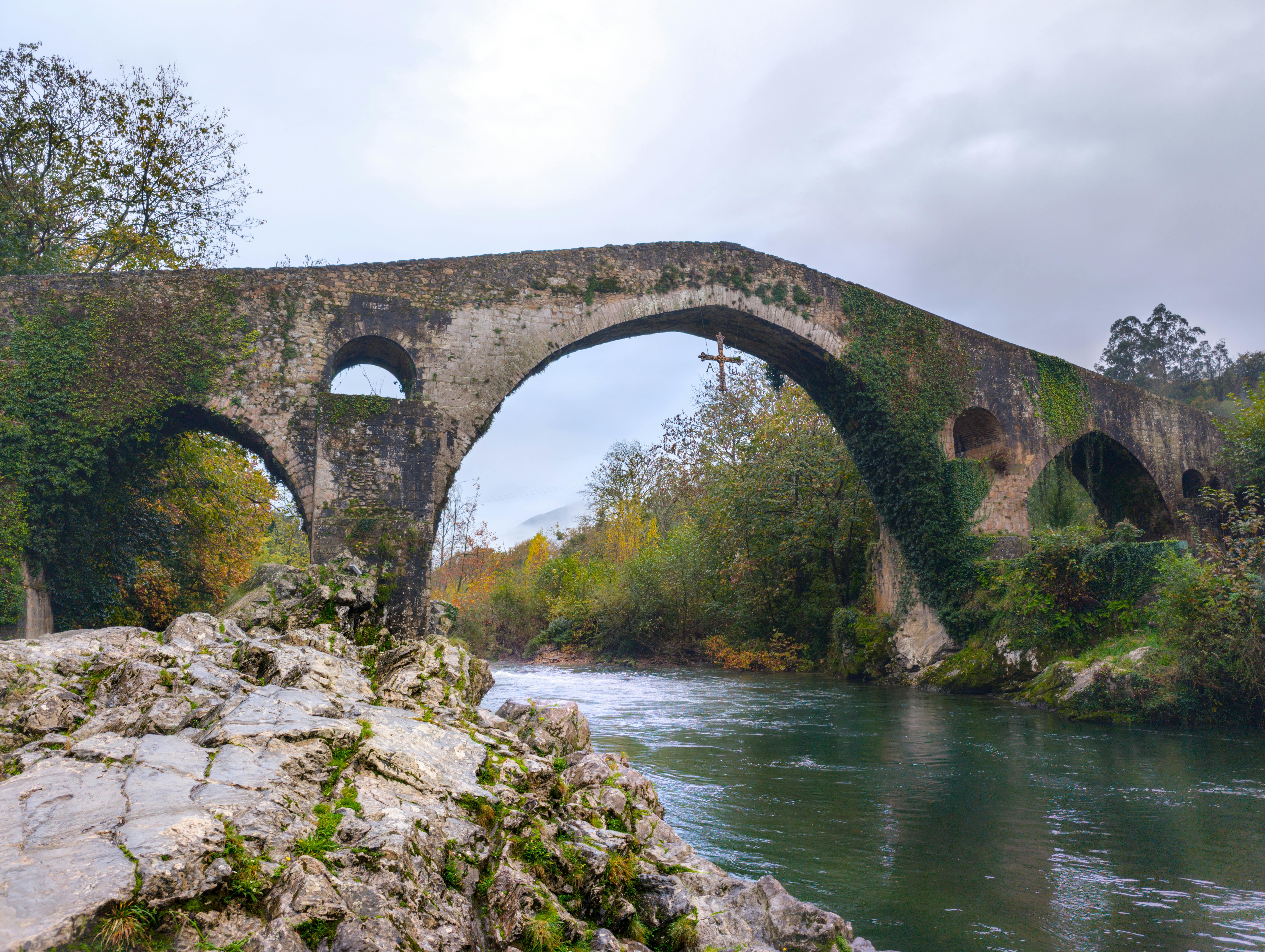 Roman Stone Bridge over Sella River in Asturias · Free Stock Photo