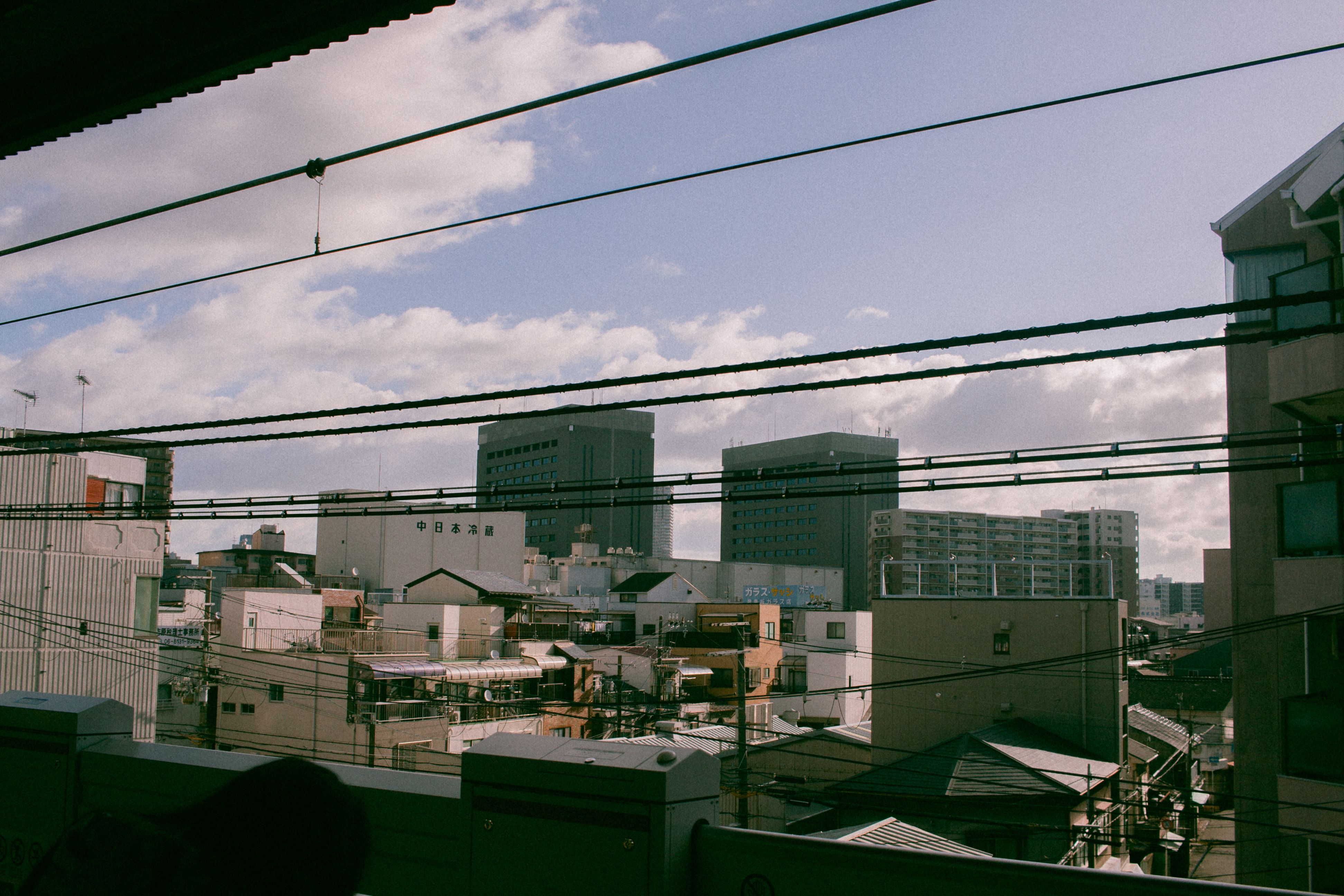 Urban Landscape View with Power Lines · Free Stock Photo