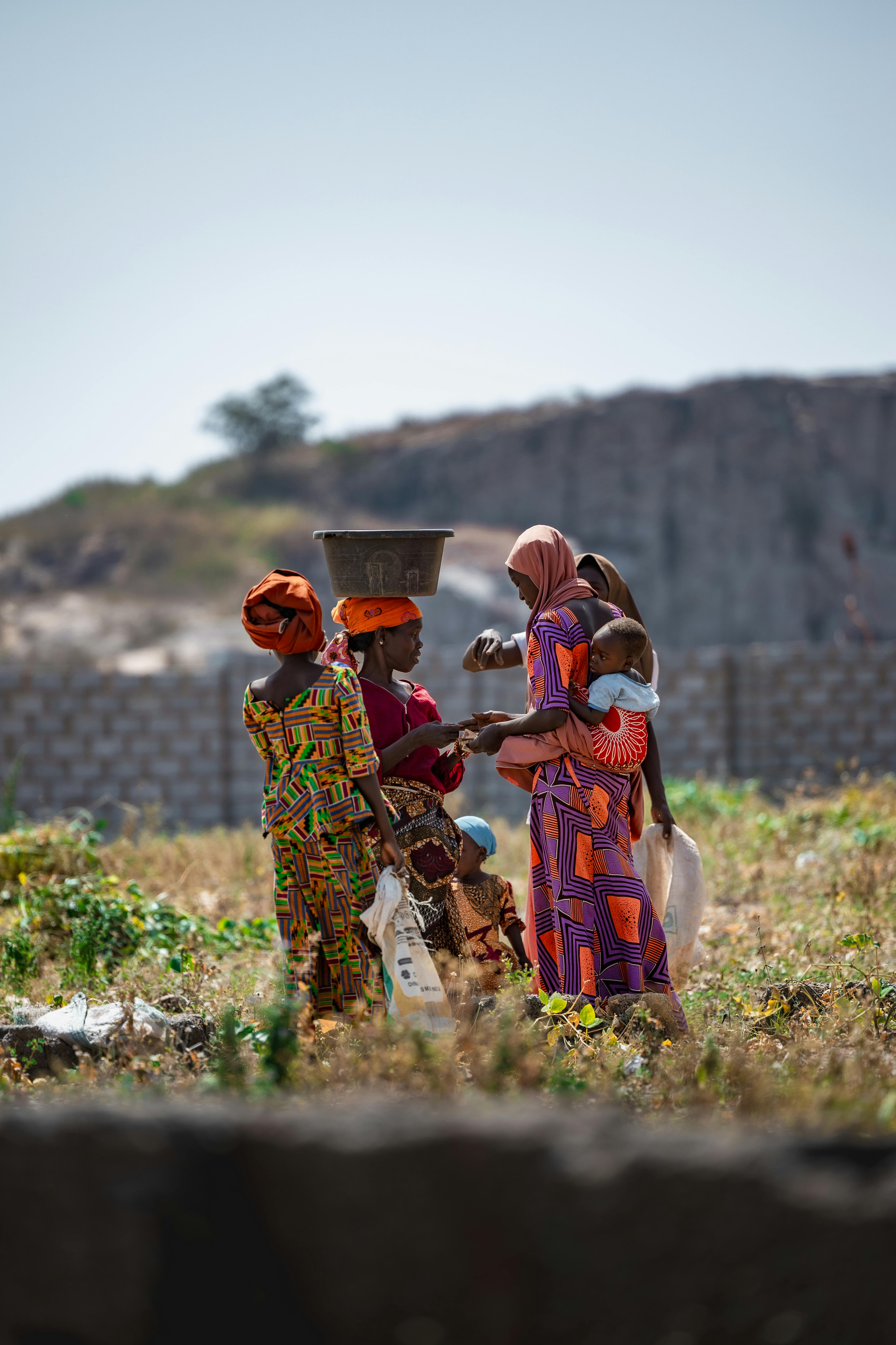 Women in Traditional Attire in Nigerian Village · Free Stock Photo