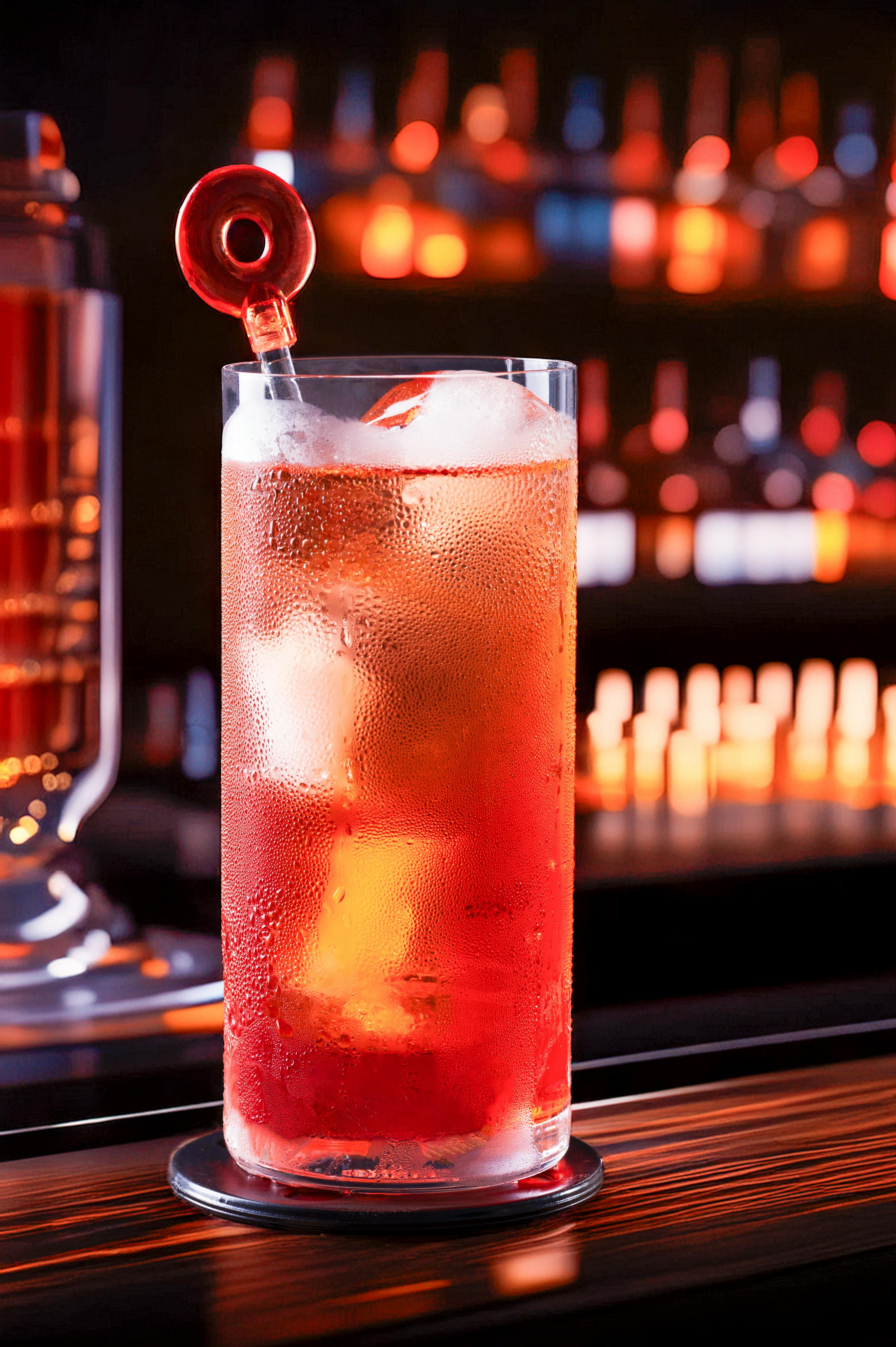 Refreshing Red Cocktail Drink in a Bar · Free Stock Photo