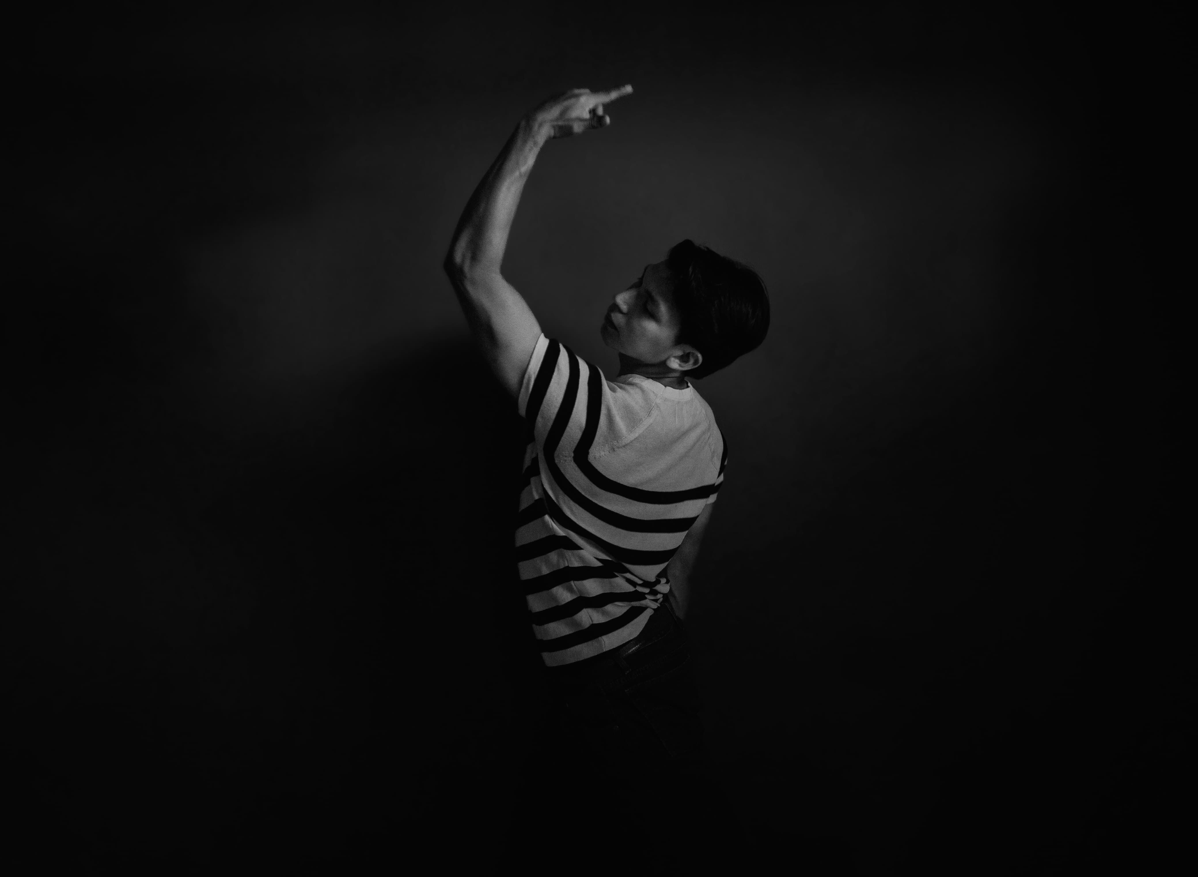 Elegant Black and White Dance Portrait · Free Stock Photo