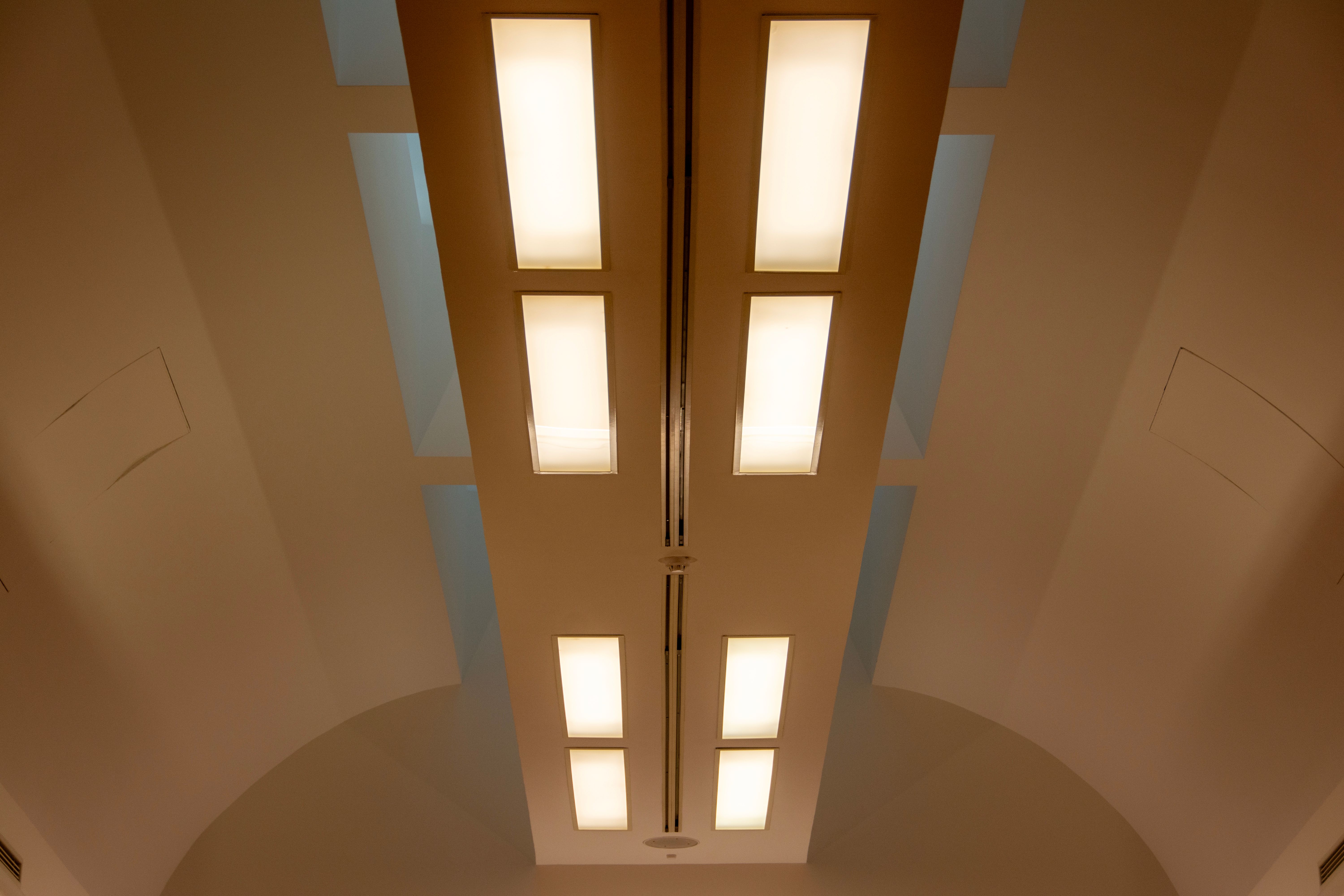 Modern Ceiling Lighting with Symmetrical Design · Free Stock Photo