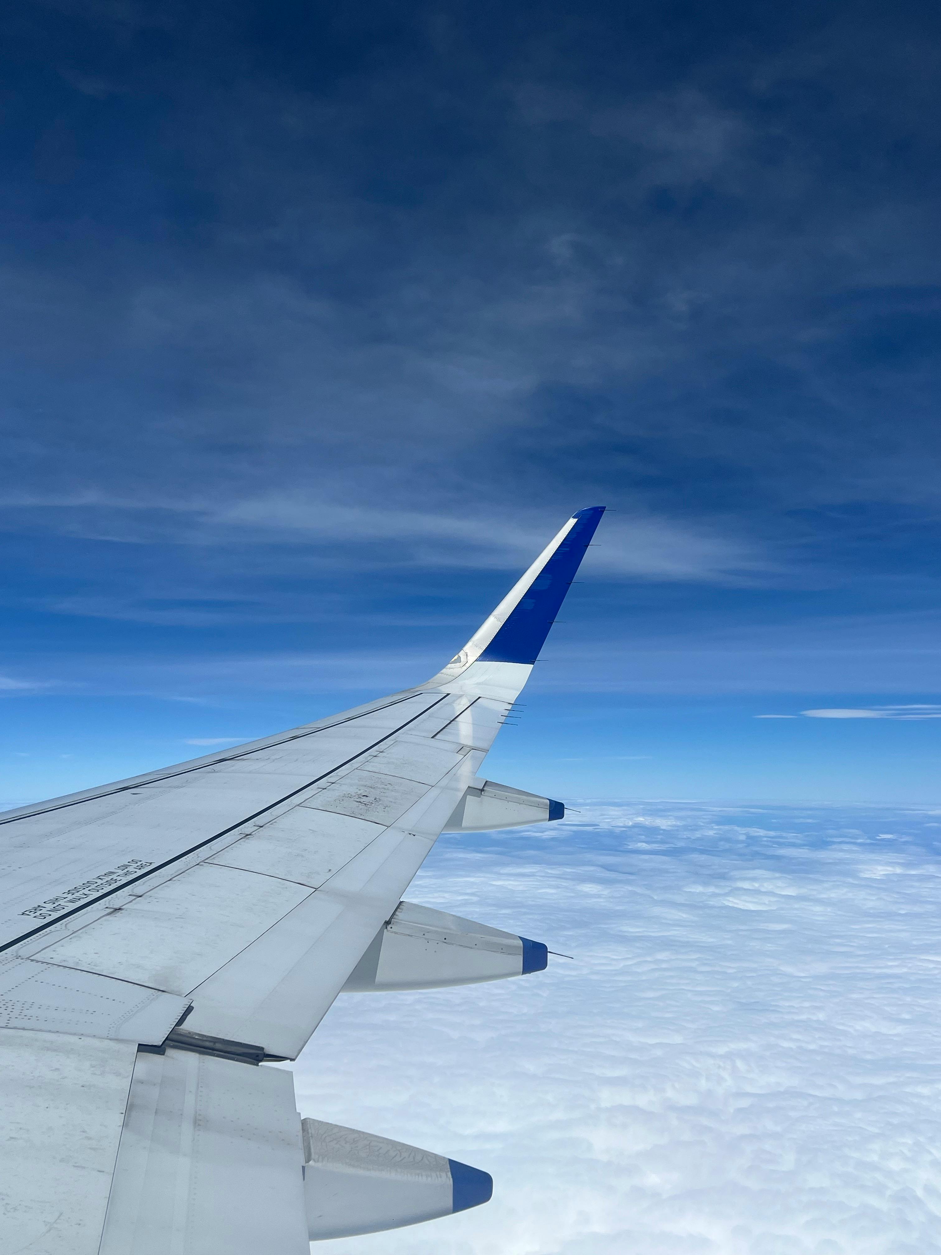 Aerial Photography of Airplane Right Wing · Free Stock Photo