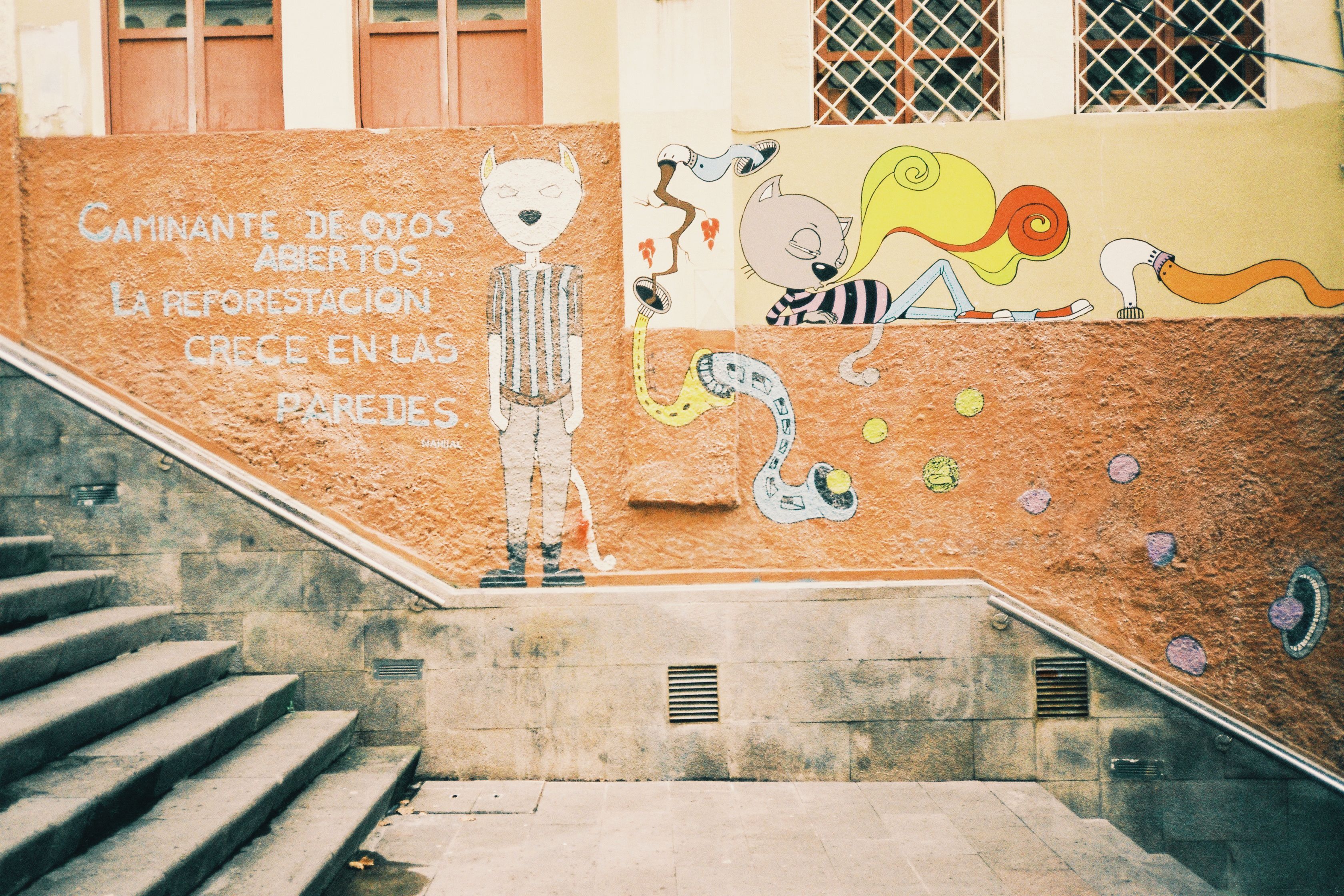 Vibrant Street Art Mural in Cuenca, Ecuador · Free Stock Photo