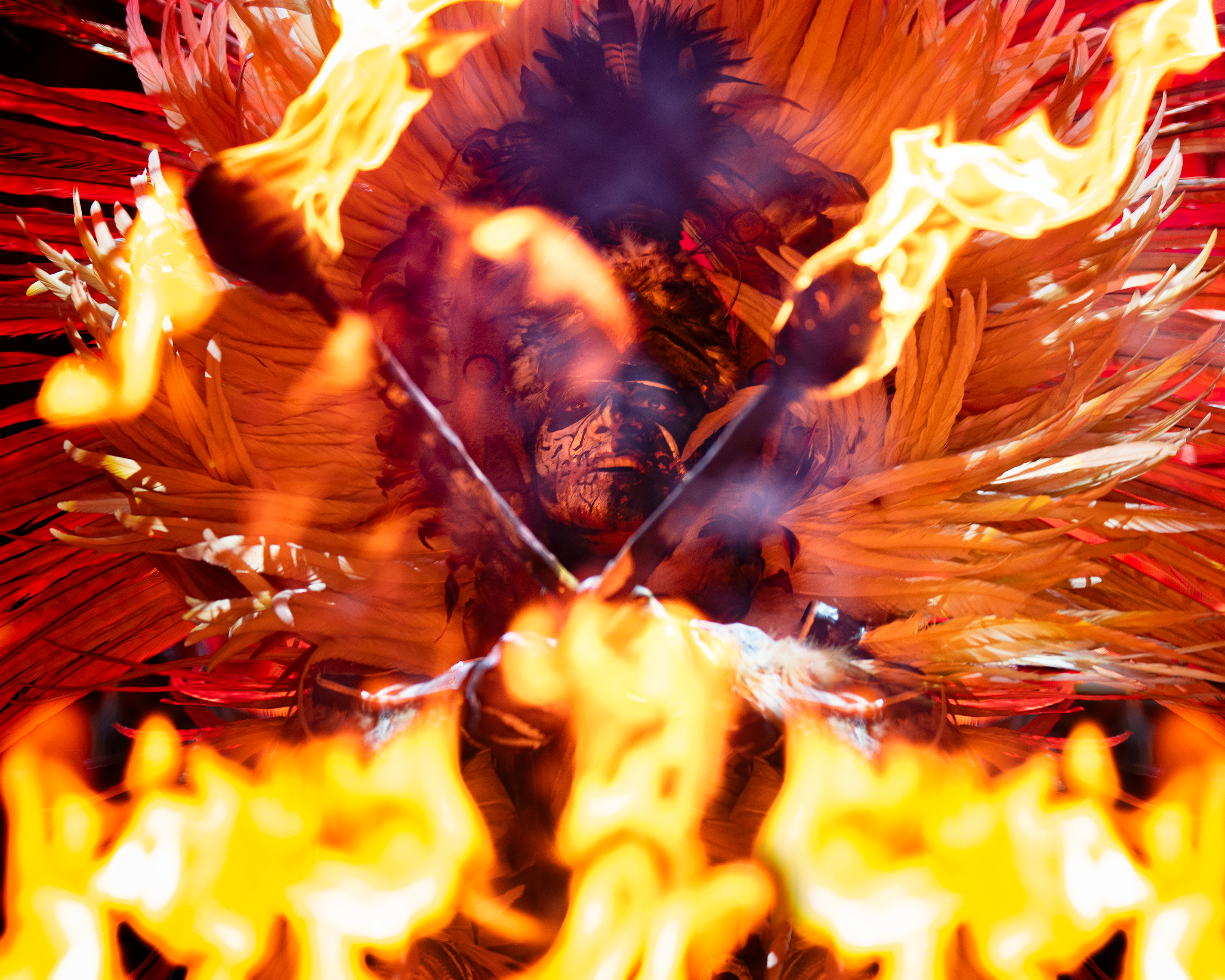 Vibrant Traditional Fire Ritual in Puebla, Mexico · Free Stock Photo