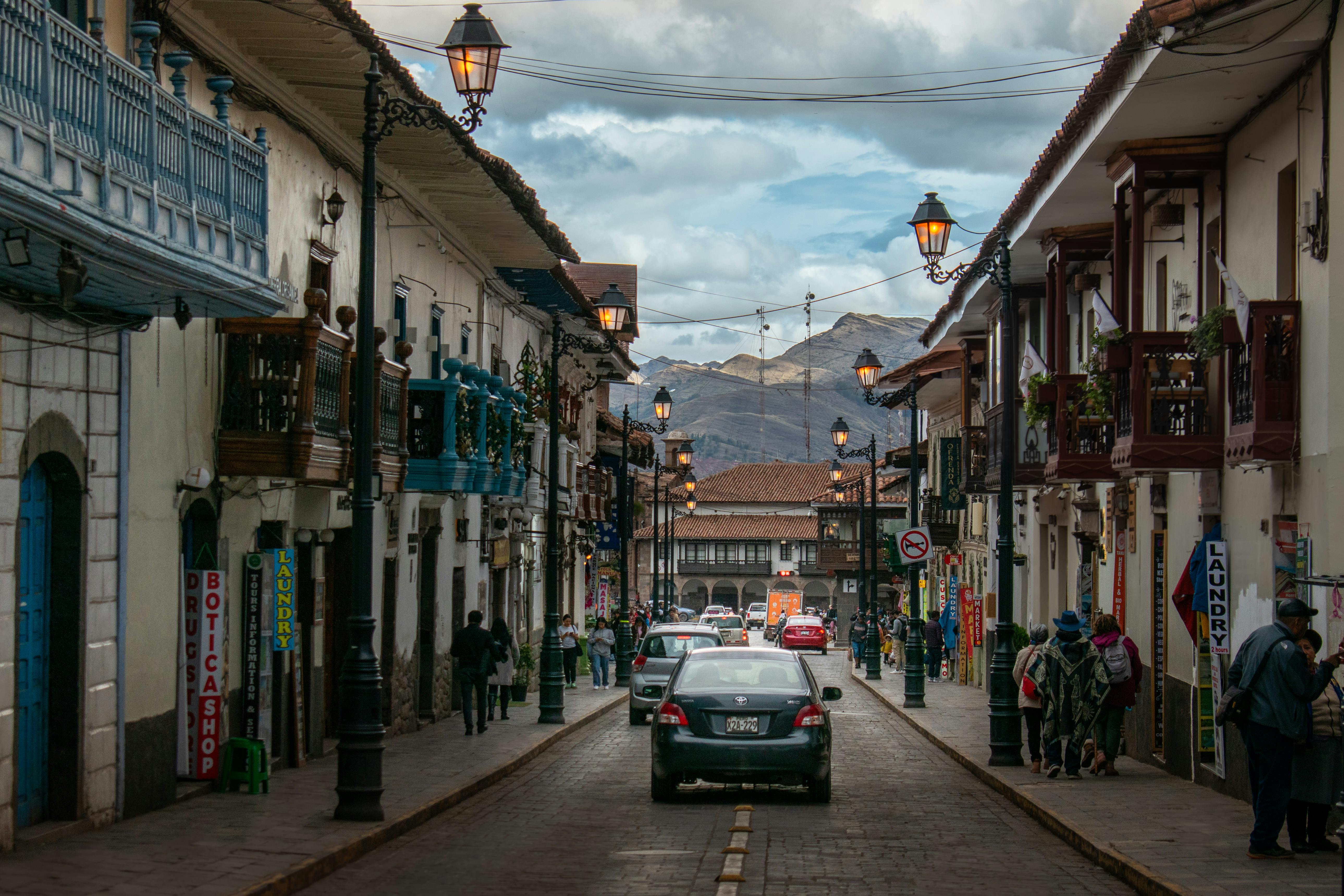 Historic Street View in Cusco, Peru · Free Stock Photo