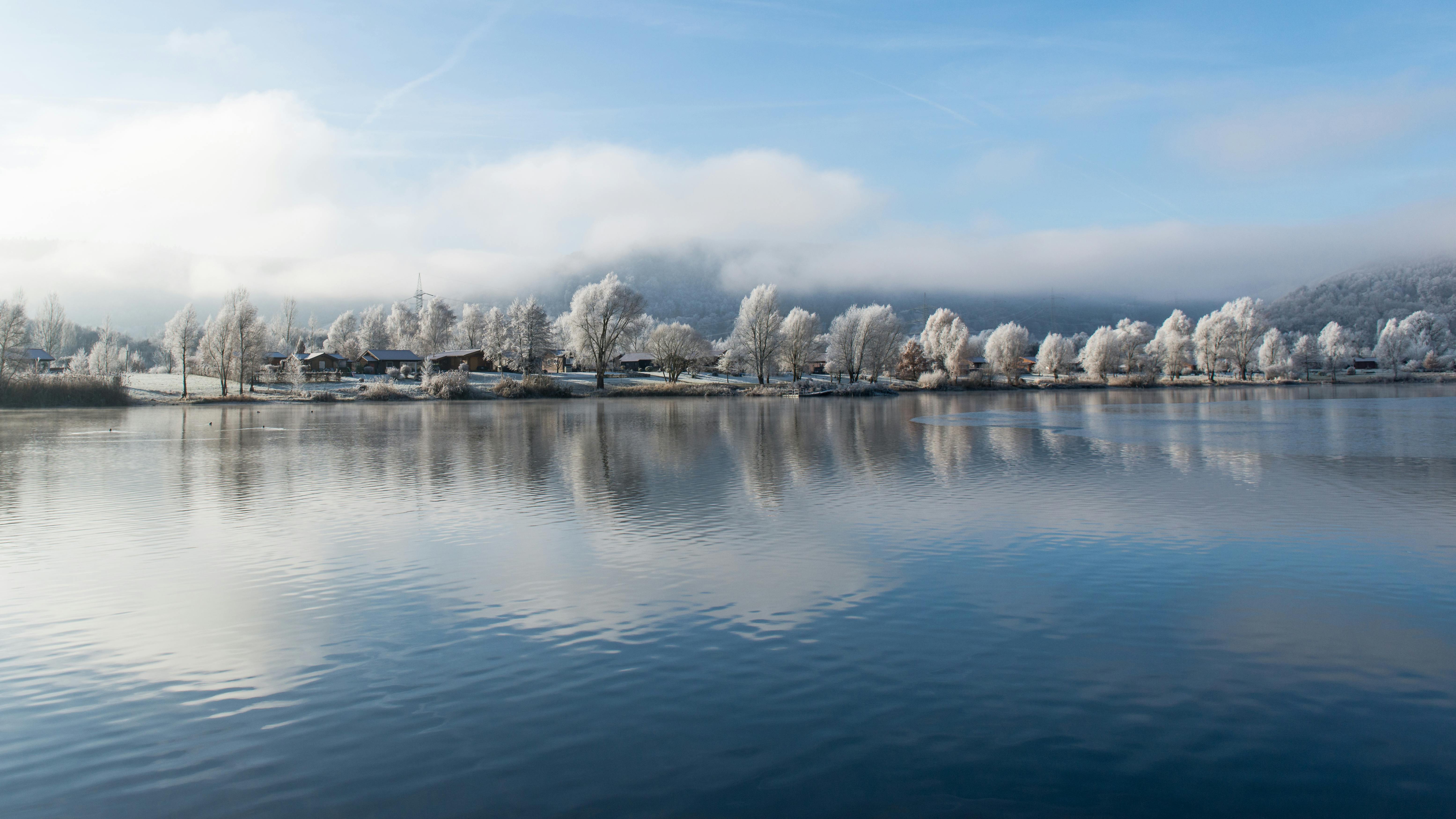 Serene Winter Landscape in Beverungen · Free Stock Photo