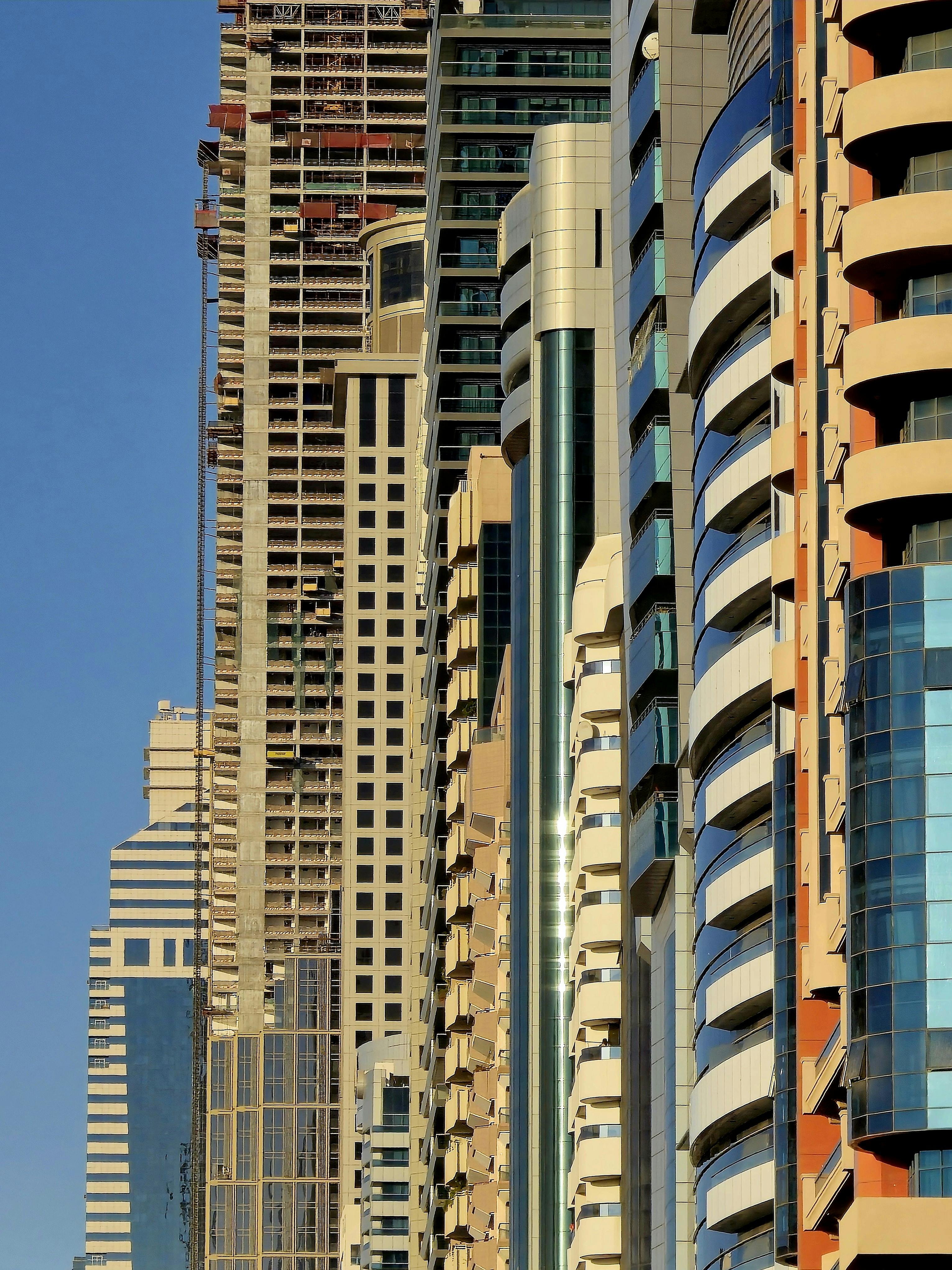 Modern Dubai Skyline with High-Rise Buildings · Free Stock Photo