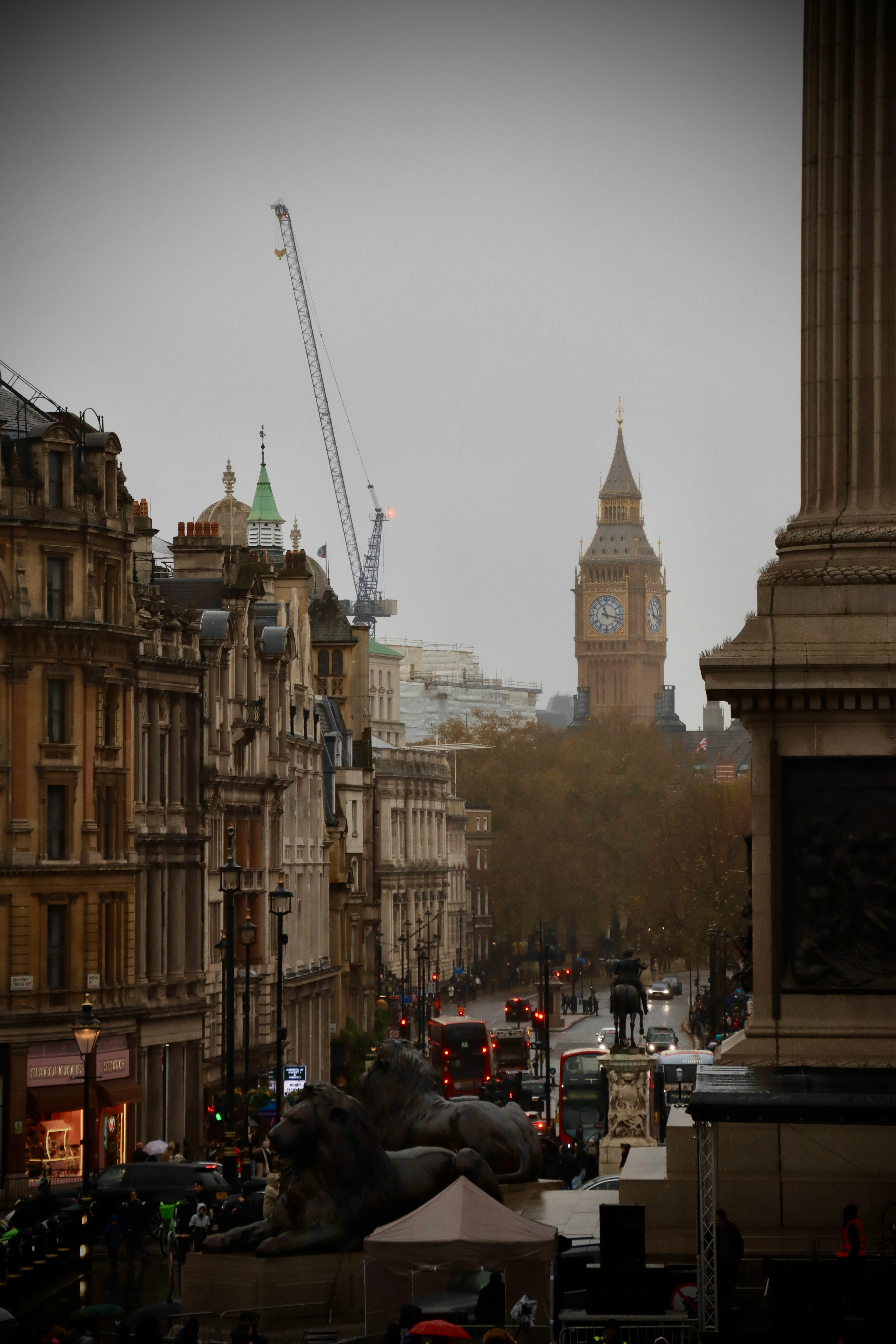 Iconic Big Ben View from Trafalgar Square · Free Stock Photo