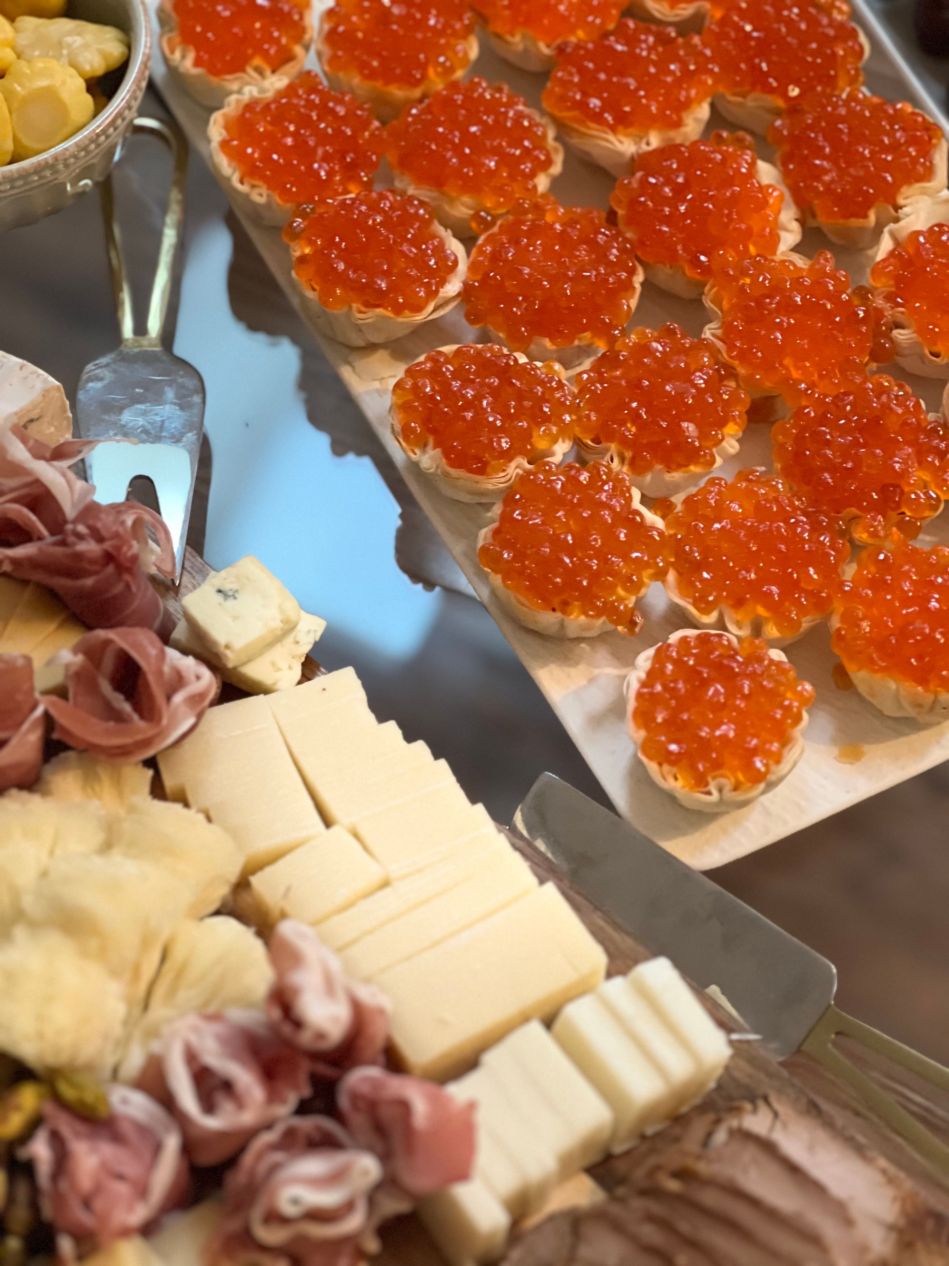 Gourmet Cheese and Caviar Appetizer Platter · Free Stock Photo