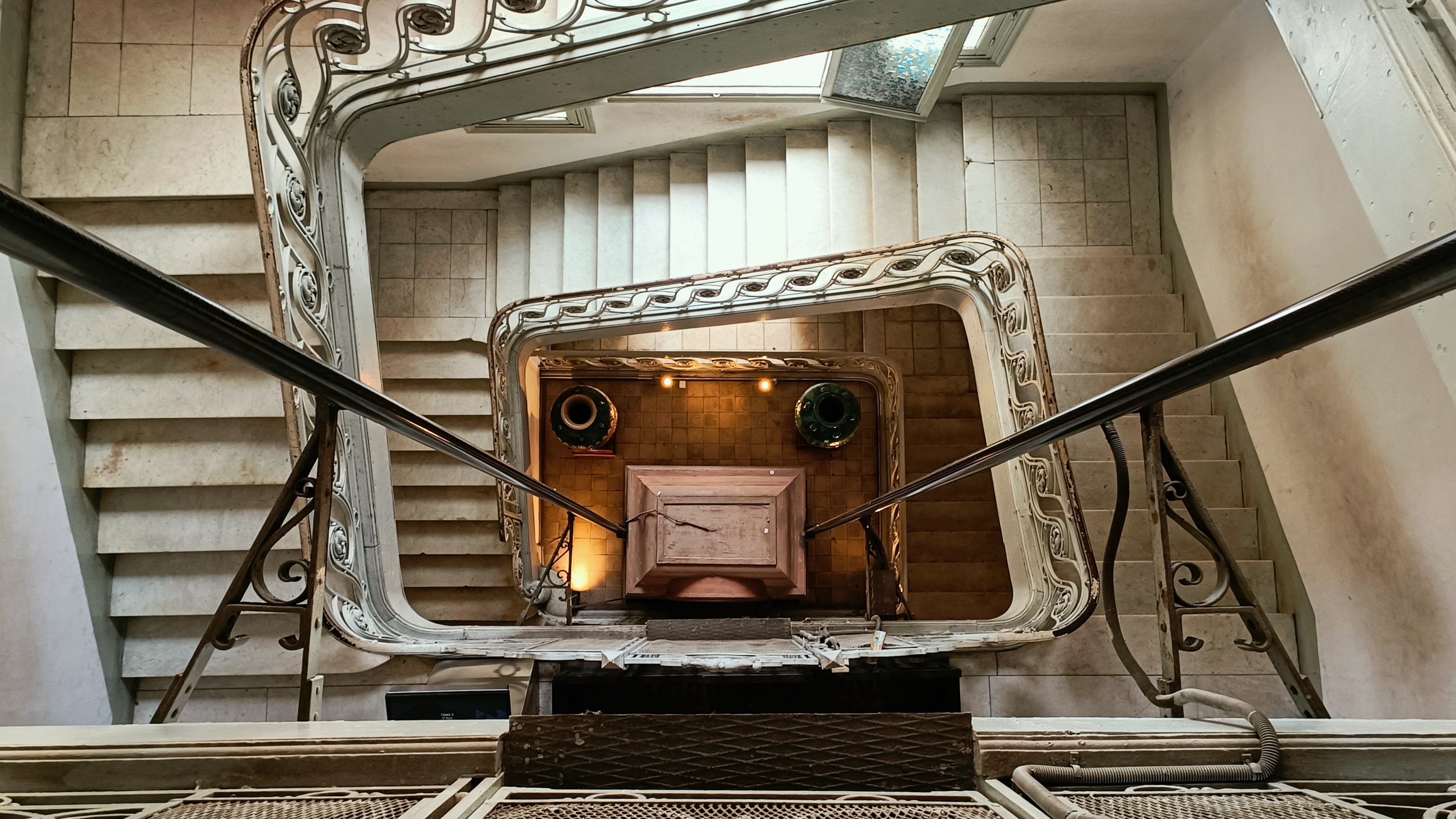 Artistic Spiral Staircase Indoor View · Free Stock Photo