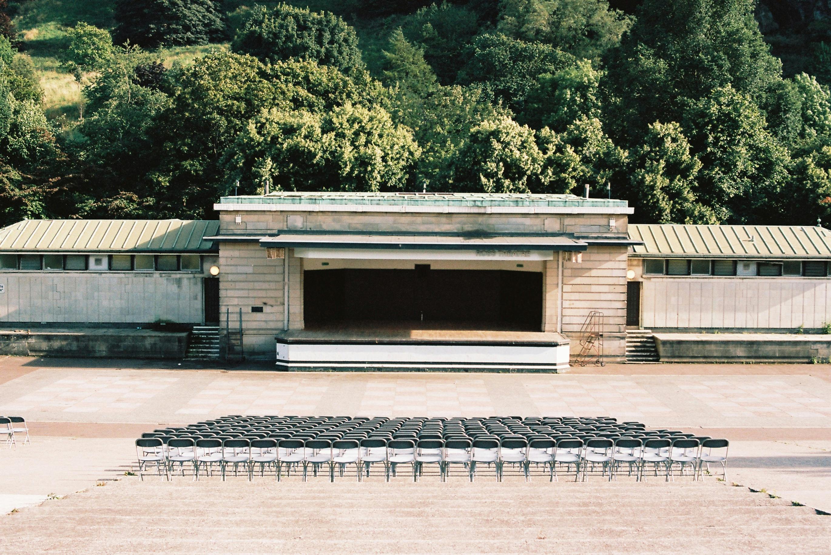 Outdoor Concert Stage with Empty Seating · Free Stock Photo