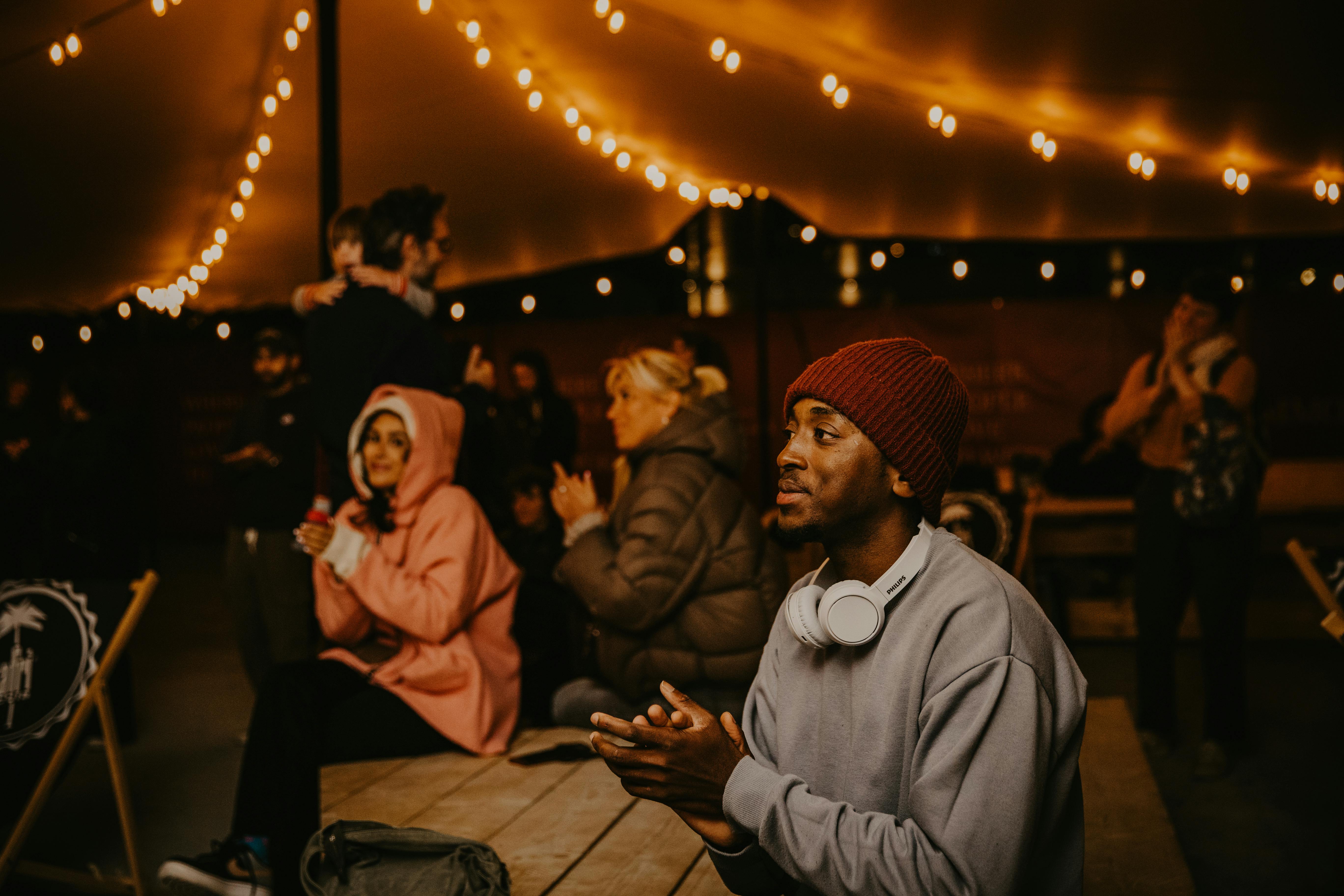 Ambient Outdoor Night Concert in Berlin · Free Stock Photo