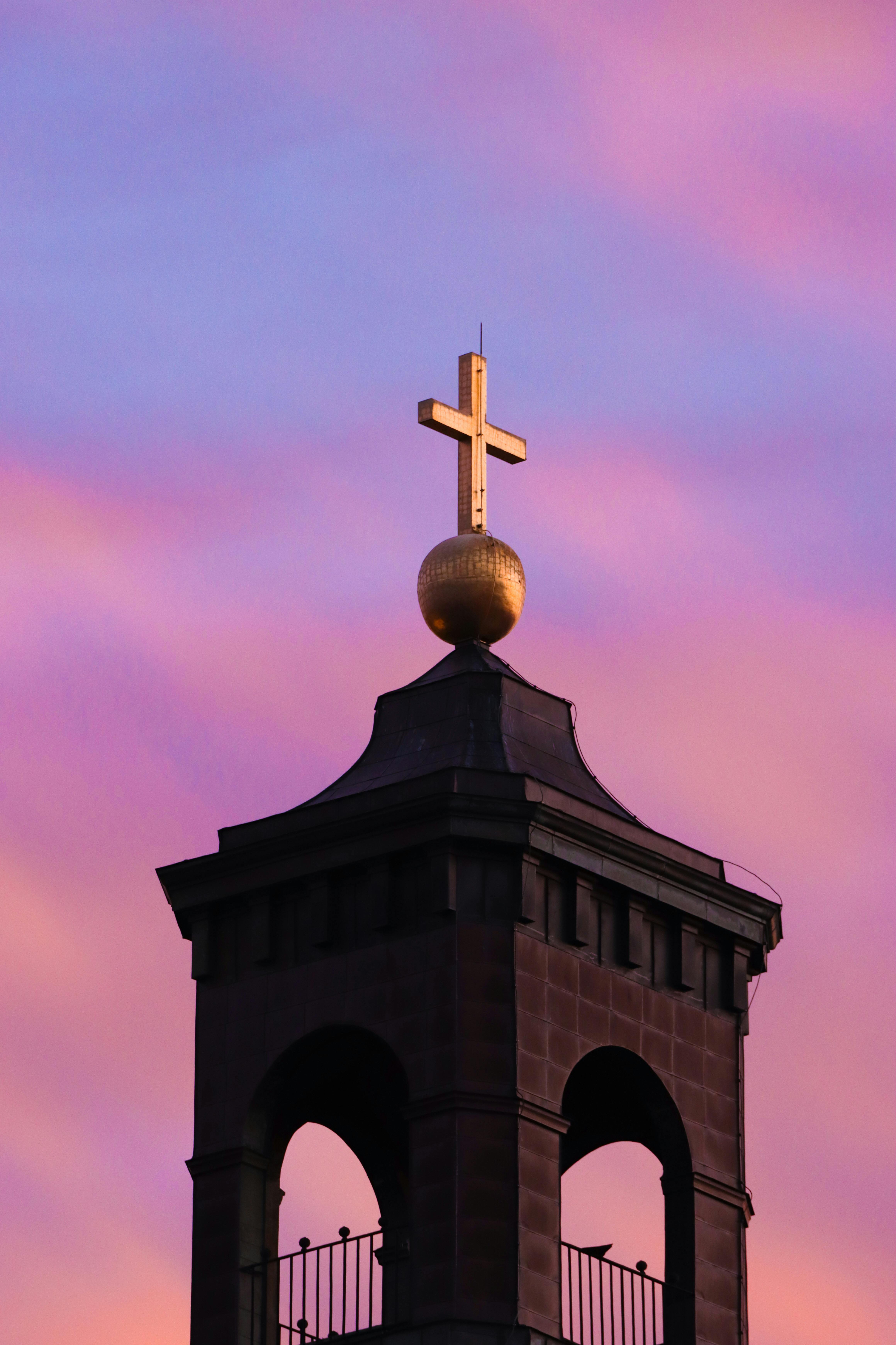 Scenic Church Tower in Jönköping at Sunset · Free Stock Photo