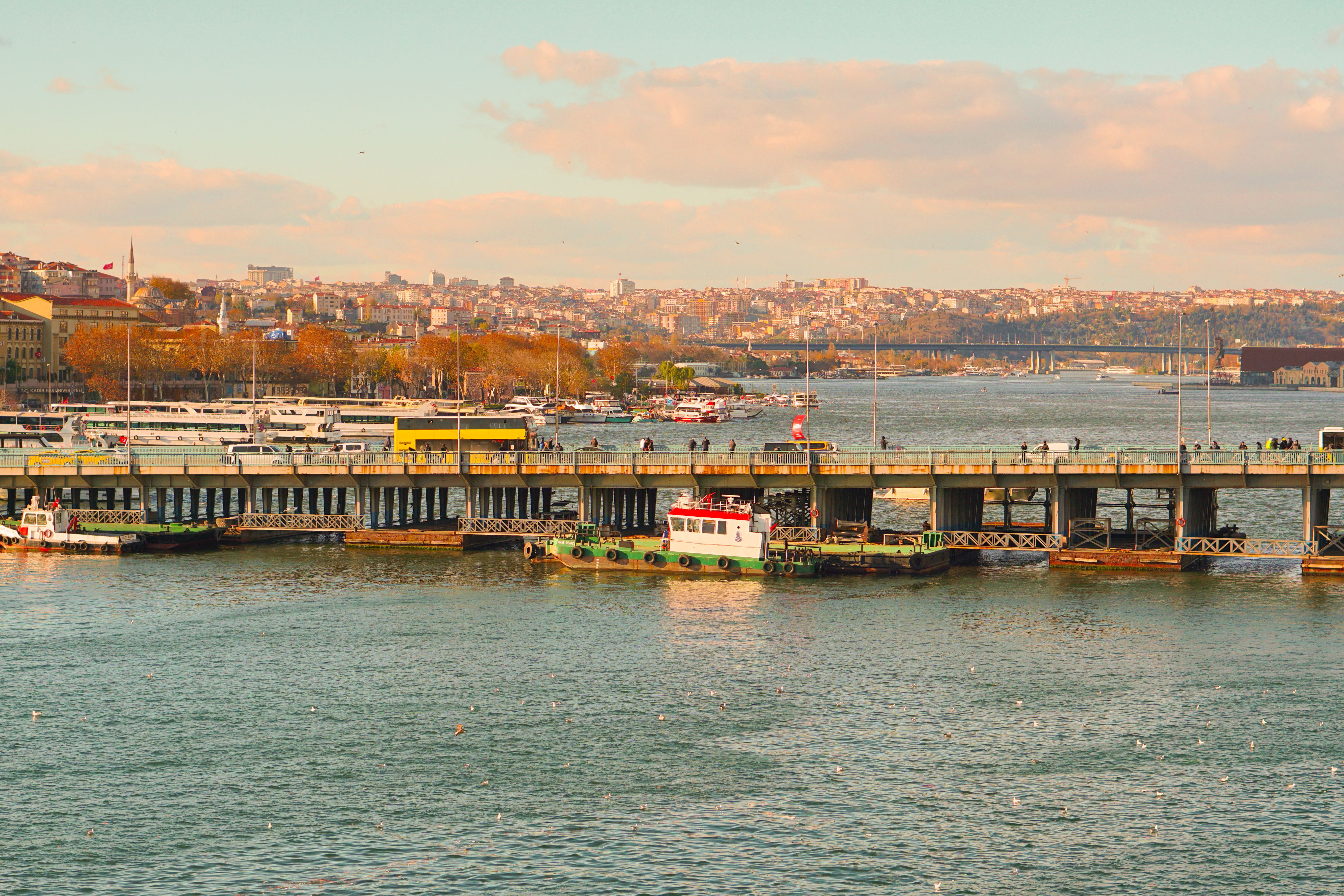 Scenic View of Galata Bridge in Istanbul · Free Stock Photo