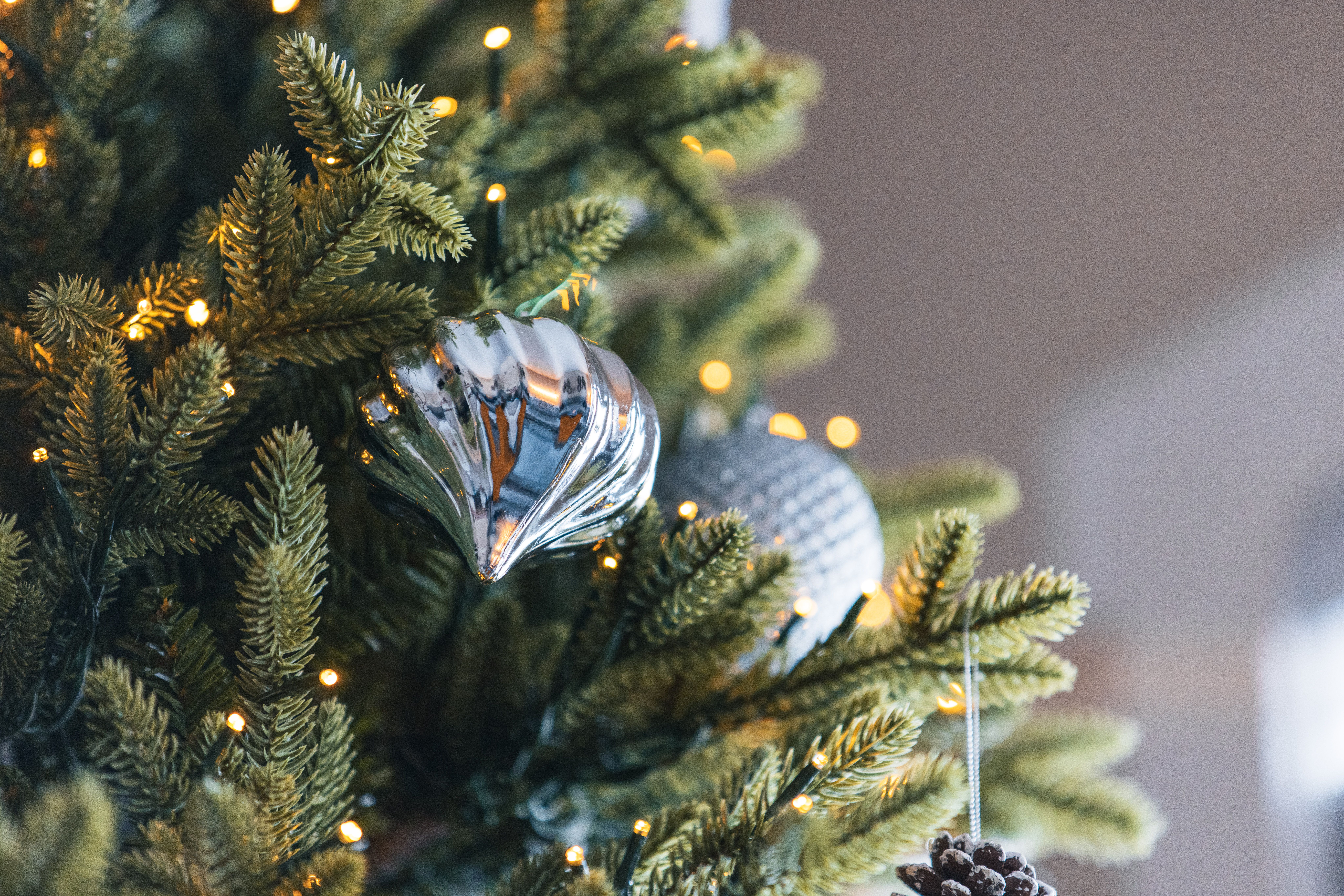 Christmas Ornaments Hanging on Christmas Tree · Free Stock Photo
