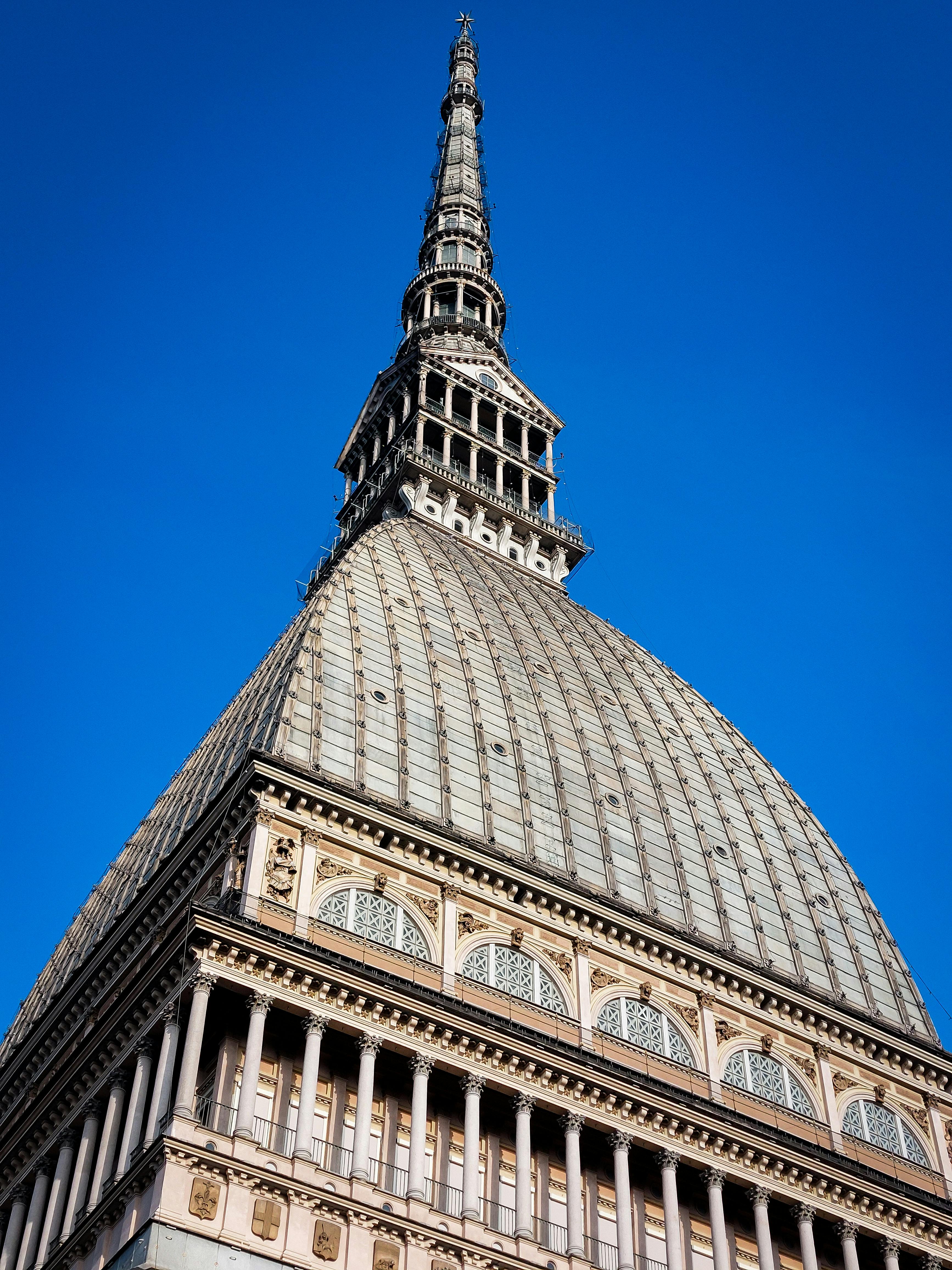 Majestic Mole Antonelliana Against Blue Sky · Free Stock Photo