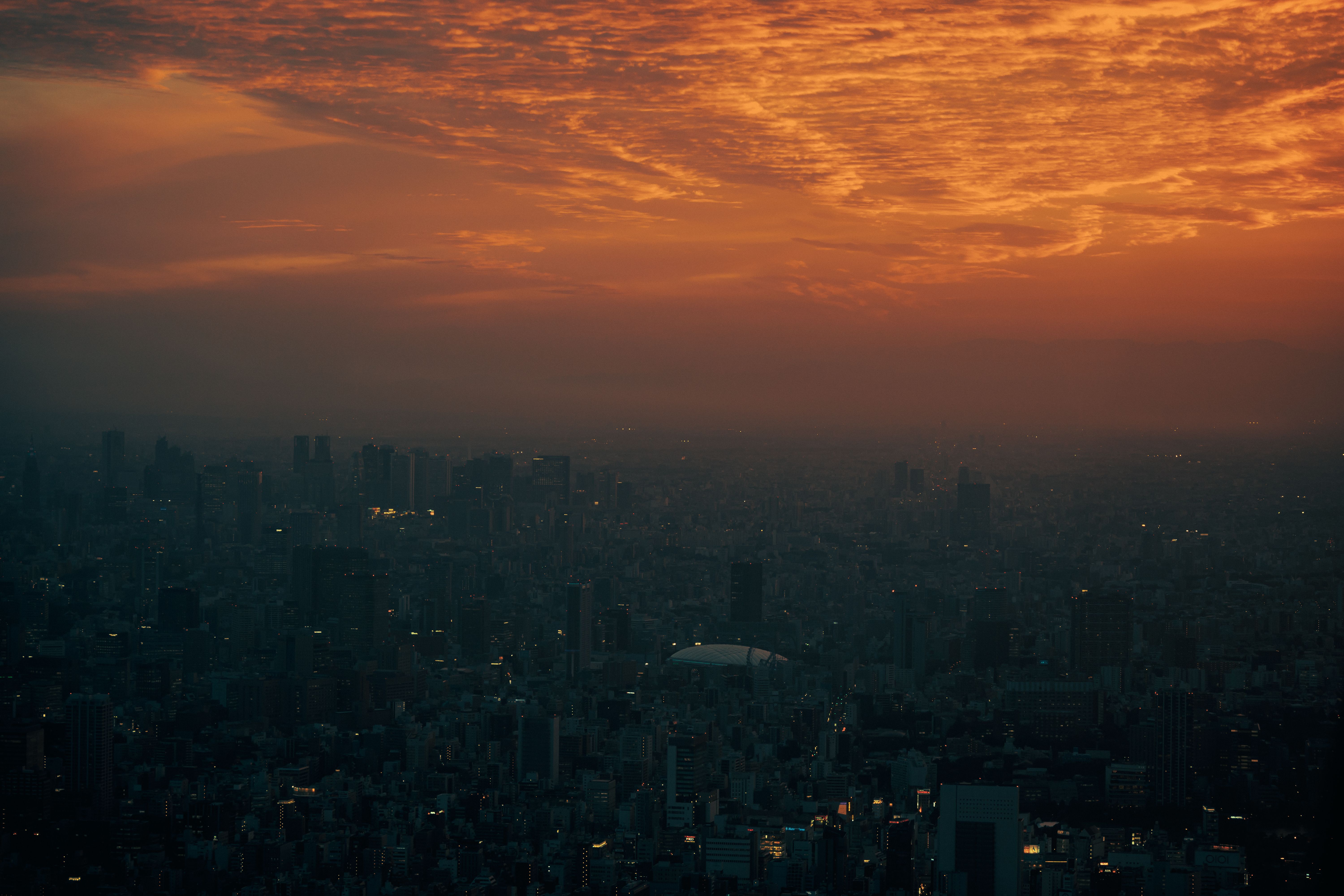 Dramatic Tokyo Skyline at Sunset · Free Stock Photo