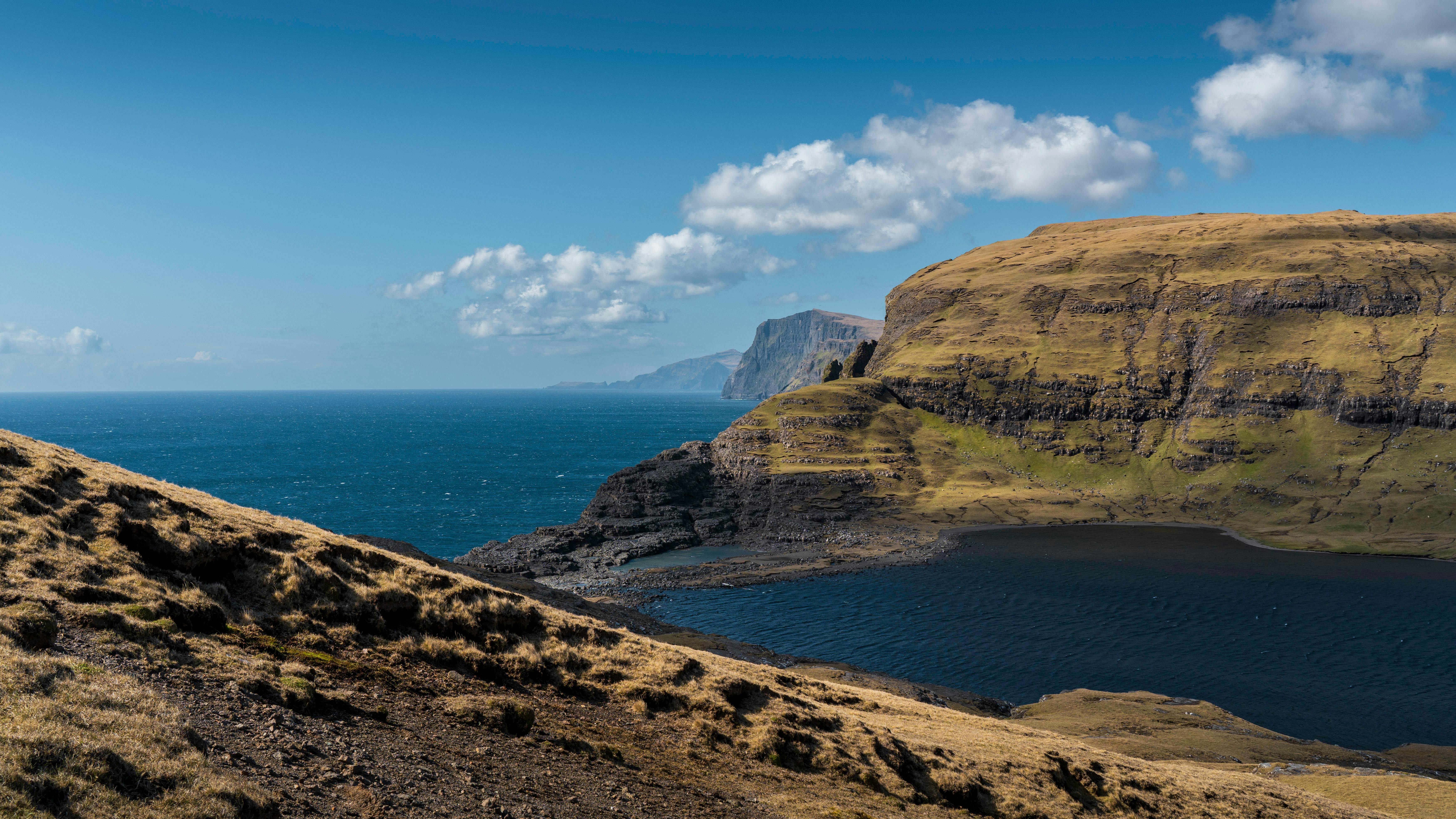 Stunning View of Faroe Islands Sea Cliffs · Free Stock Photo