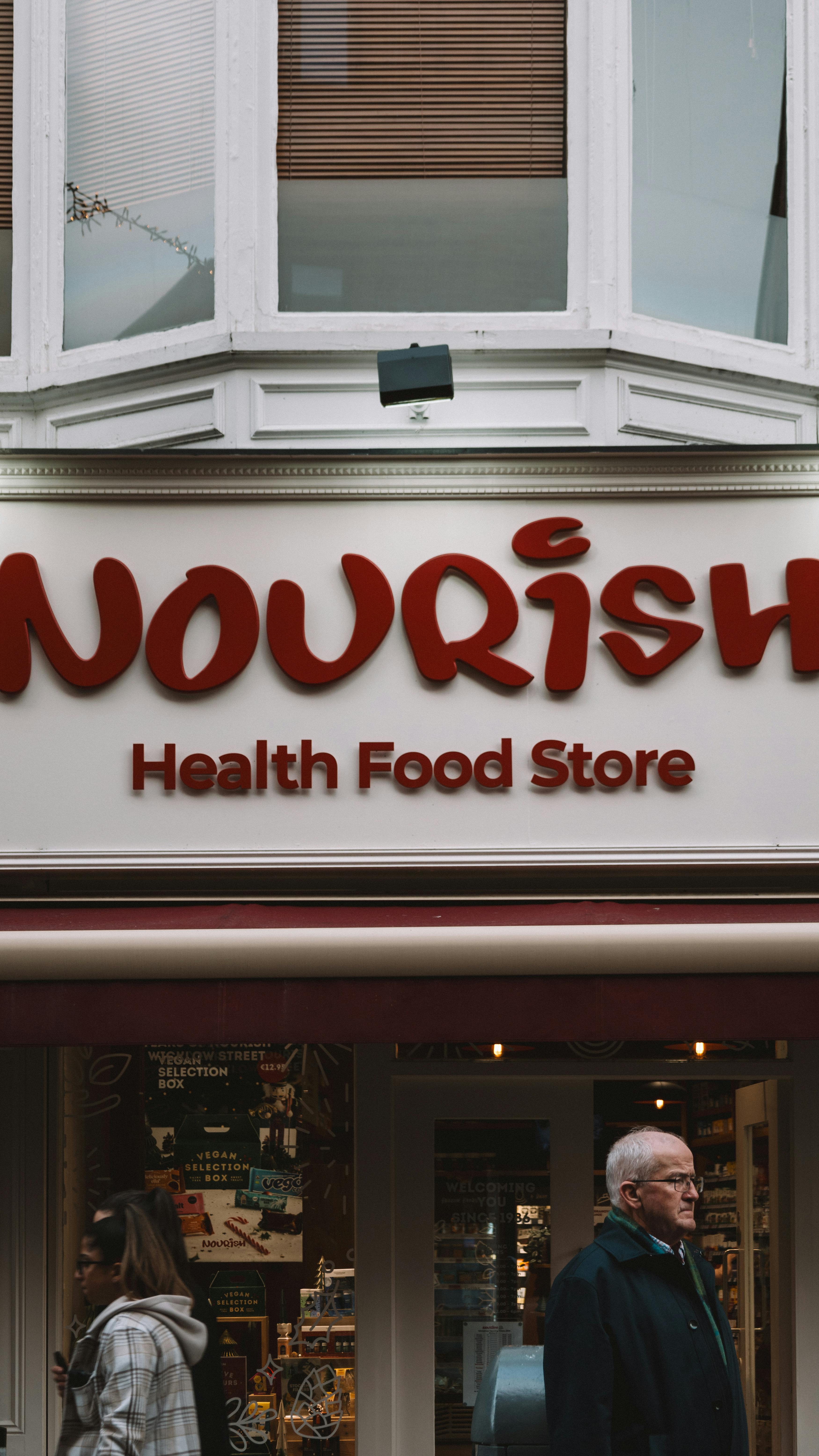 Nourish Health Food Store Front Exterior · Free Stock Photo