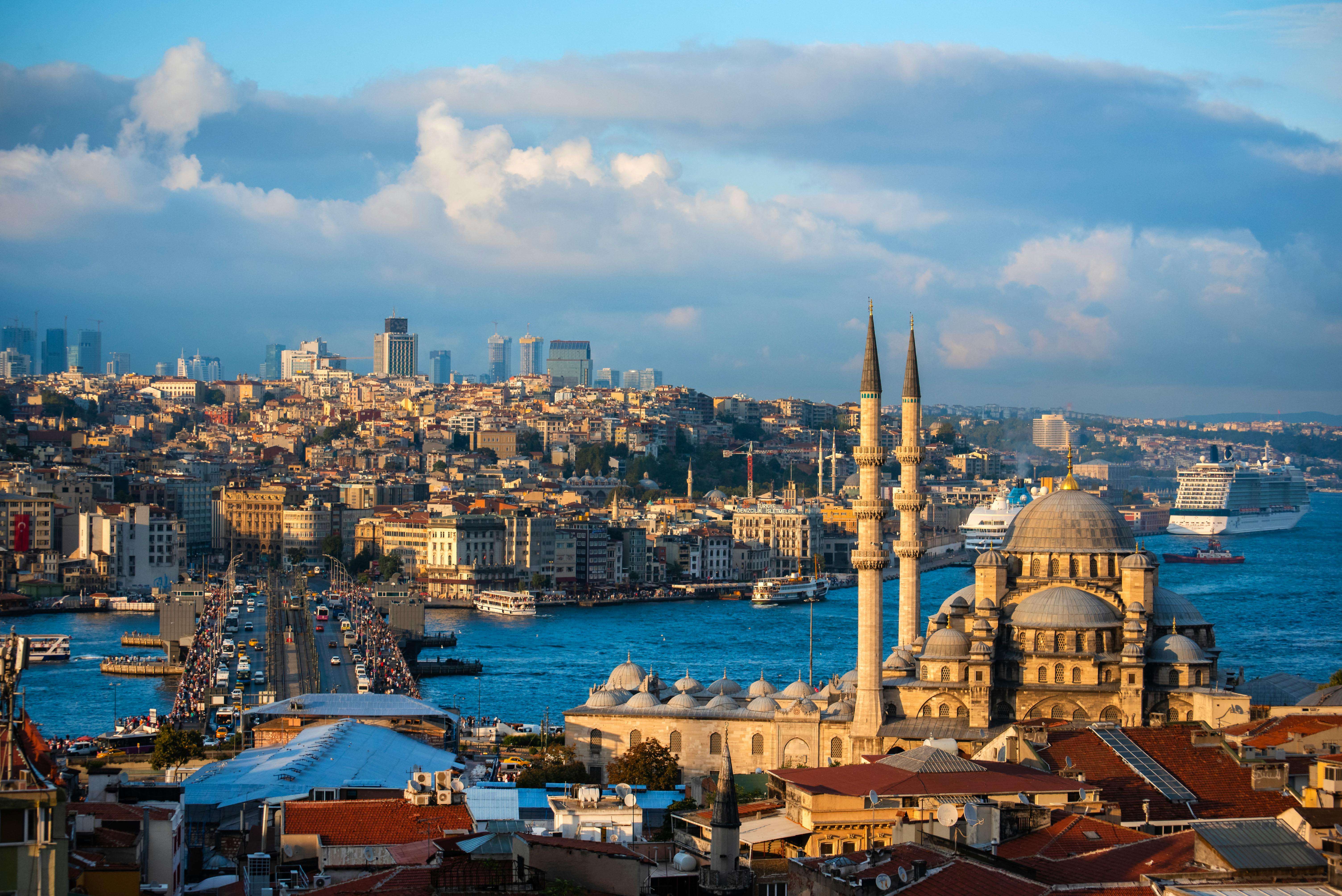 Stunning Istanbul Cityscape with Bosphorus View · Free Stock Photo