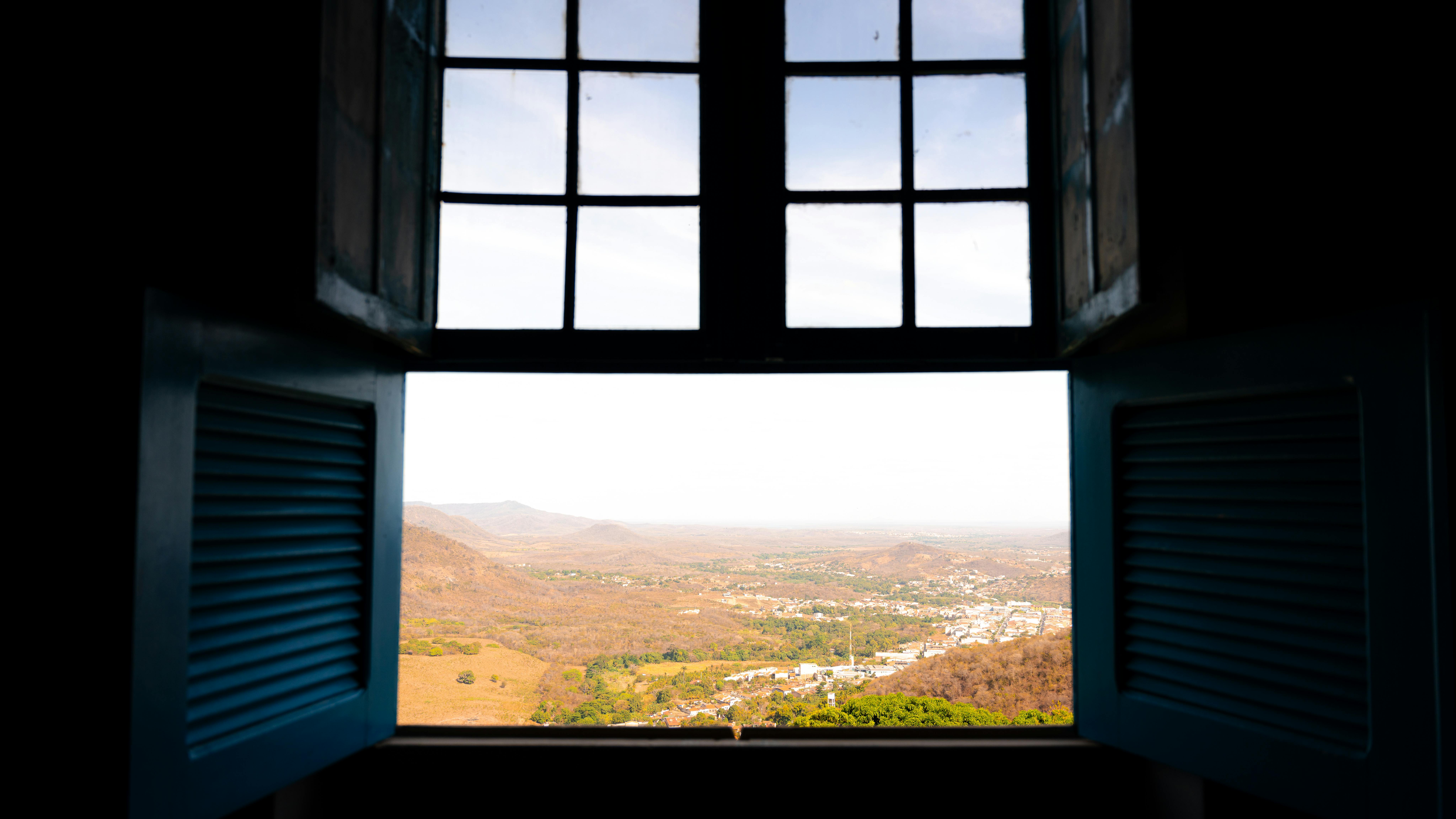 Scenic View Through Open Window · Free Stock Photo