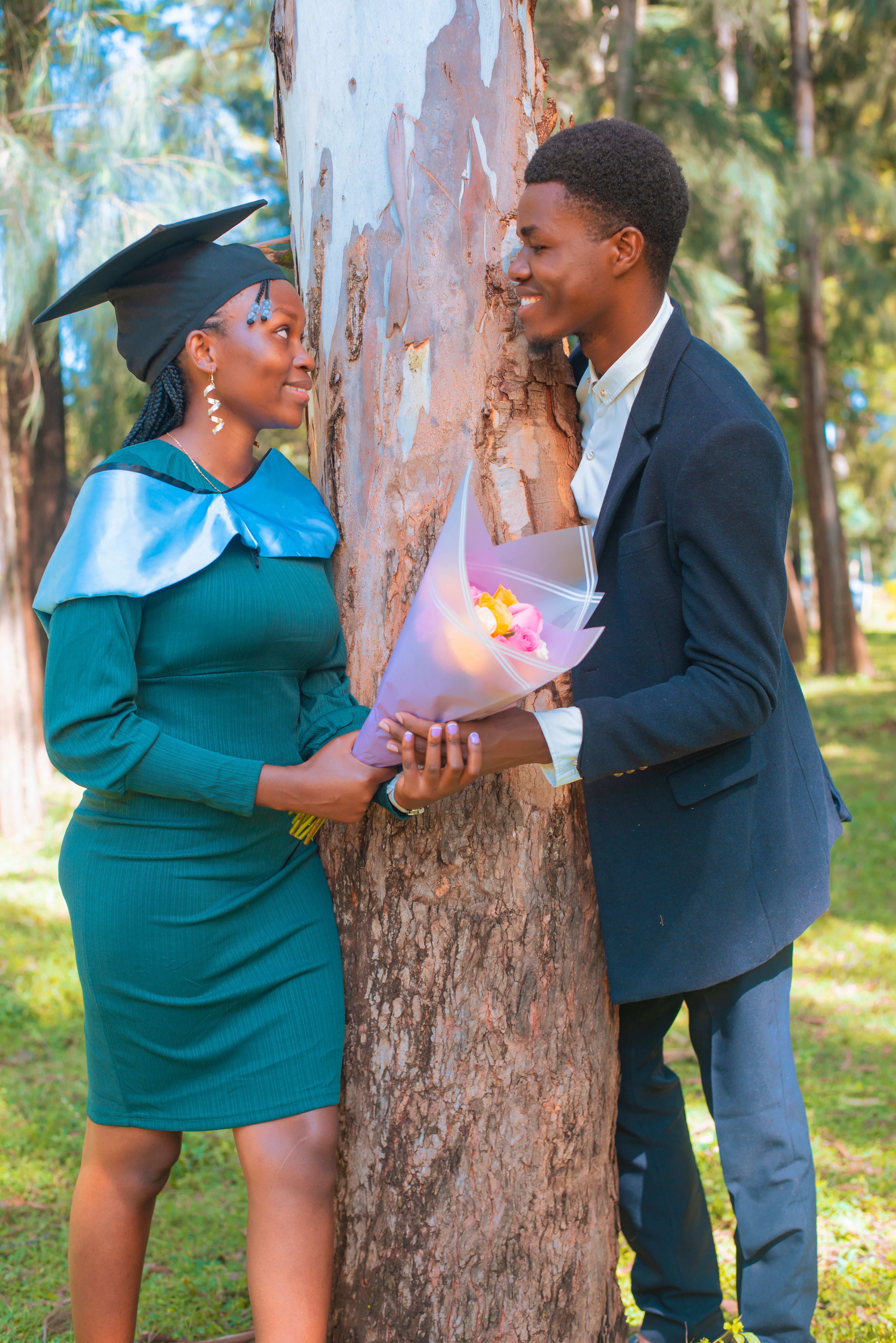 Graduation Celebration in a Park Setting · Free Stock Photo